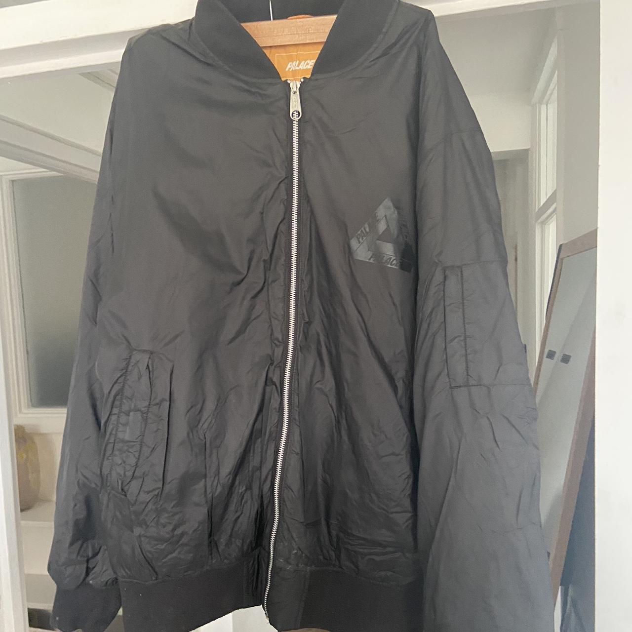 Palace bomber jacket, black triangle logo | Depop