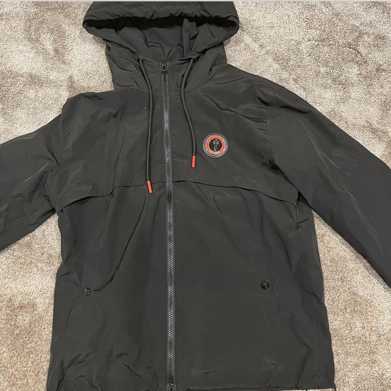 -Trapstar red and black windbreaker -Worn twice... - Depop