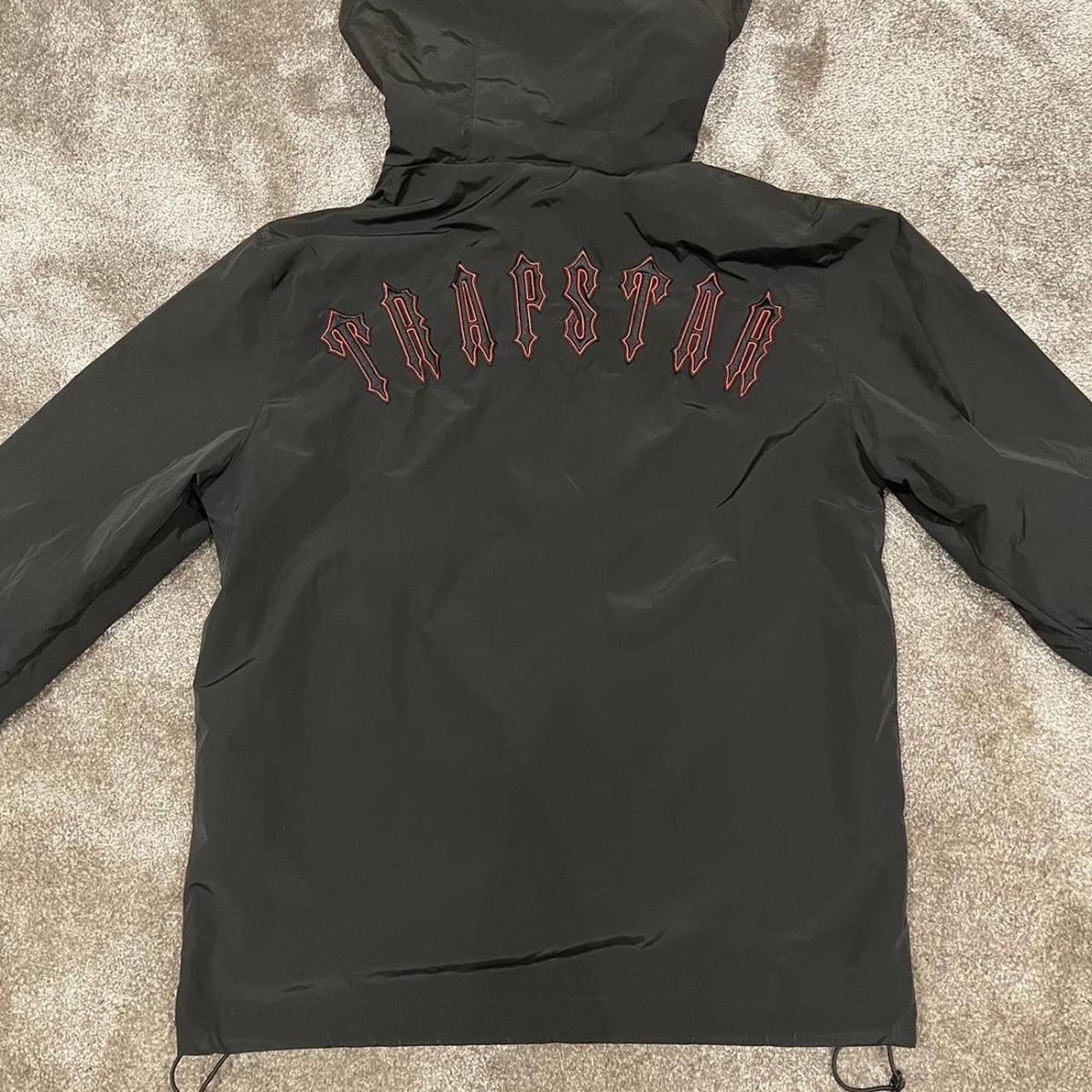 -Trapstar red and black windbreaker -Worn twice... - Depop