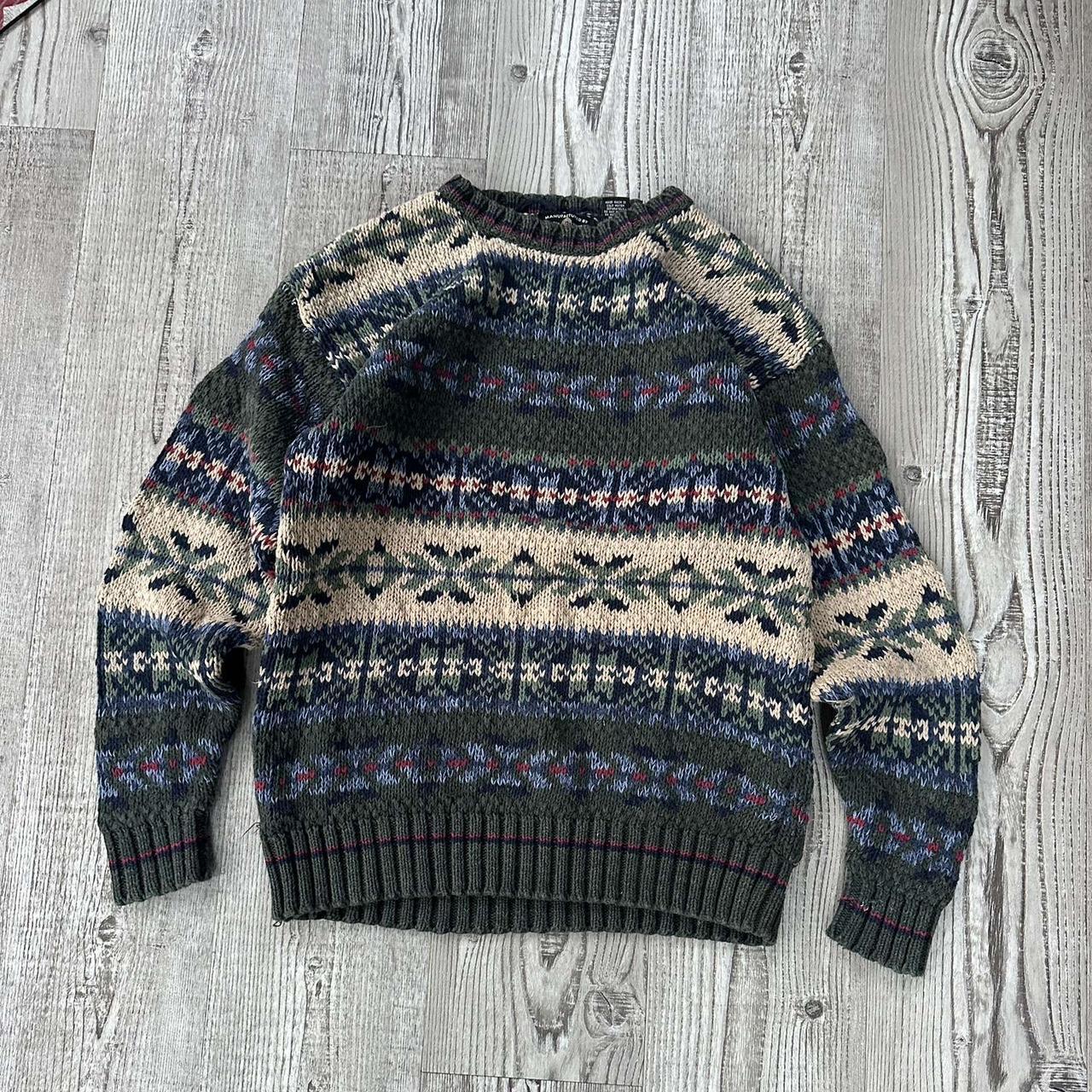 Vintage 80s American Eagle Knit Sweater measurements... | Depop