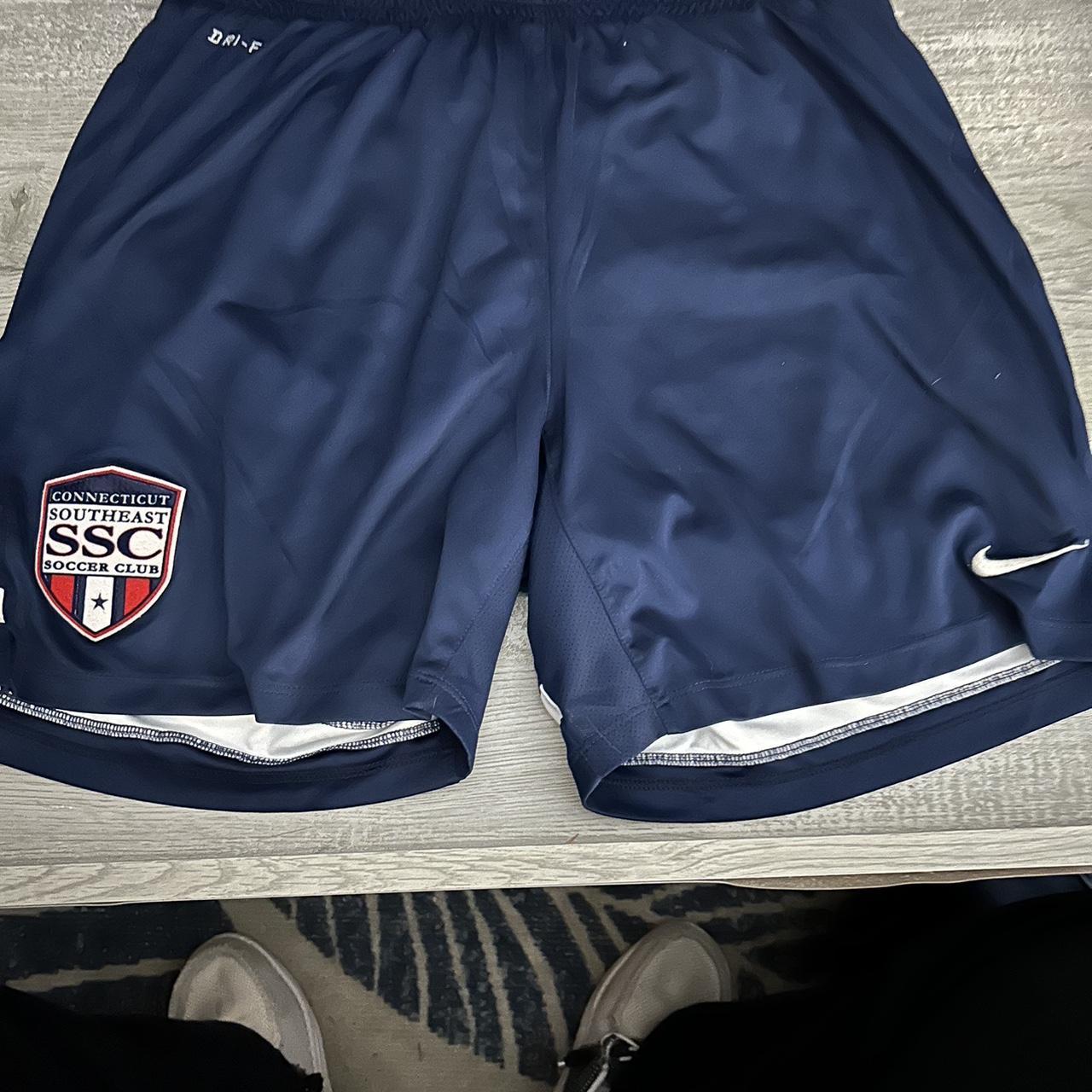 Navy blue dri-fit South east soccer club shorts | Depop