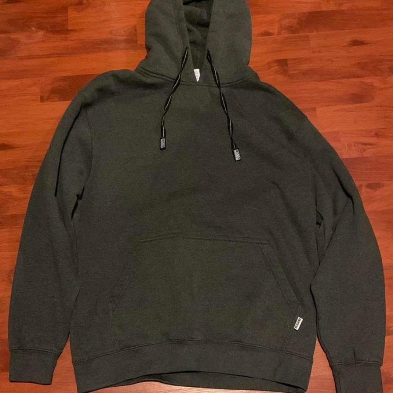 charcoal grey pro club hoodie amazing condition... - Depop