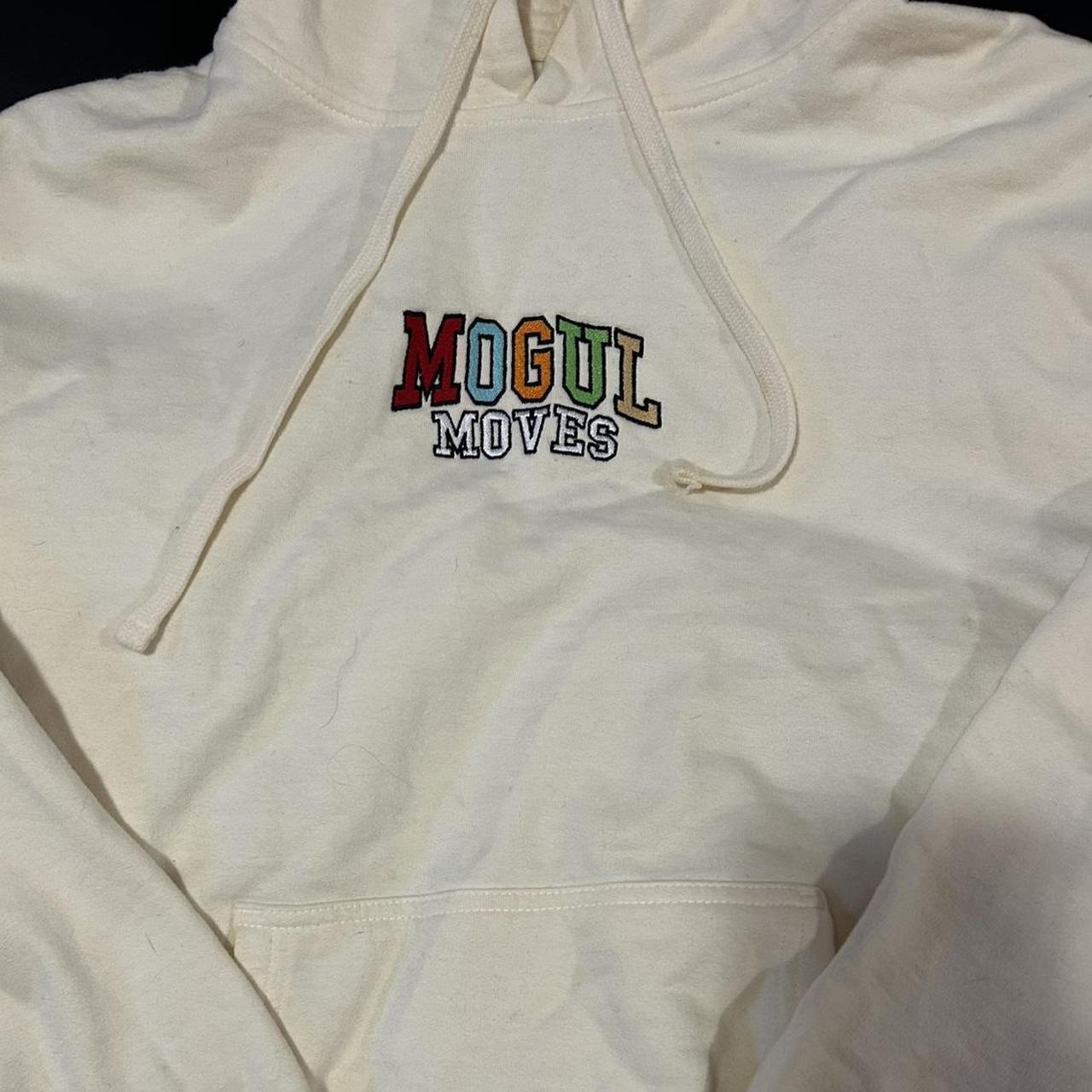 Mogul Moves Ludwig hoodie in white and multi-colour,... - Depop