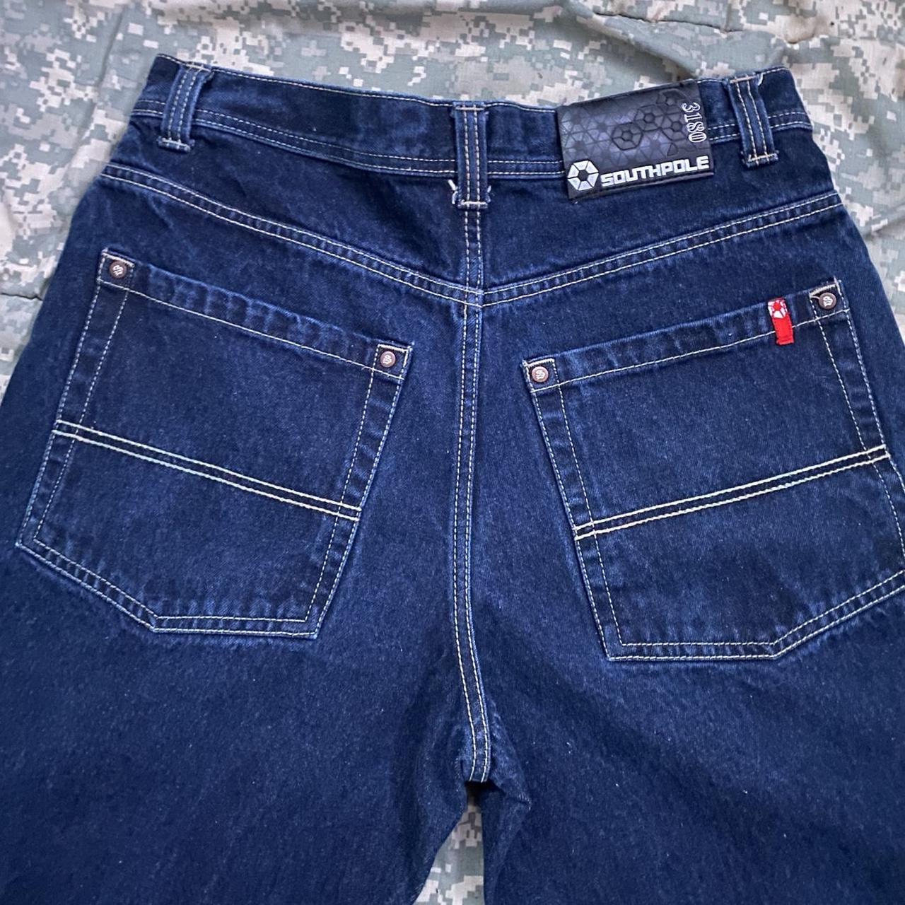 INSANE GRAIL BEAUTIFUL NAVY BLUE SOUTHPOLE RED TABS... | Depop