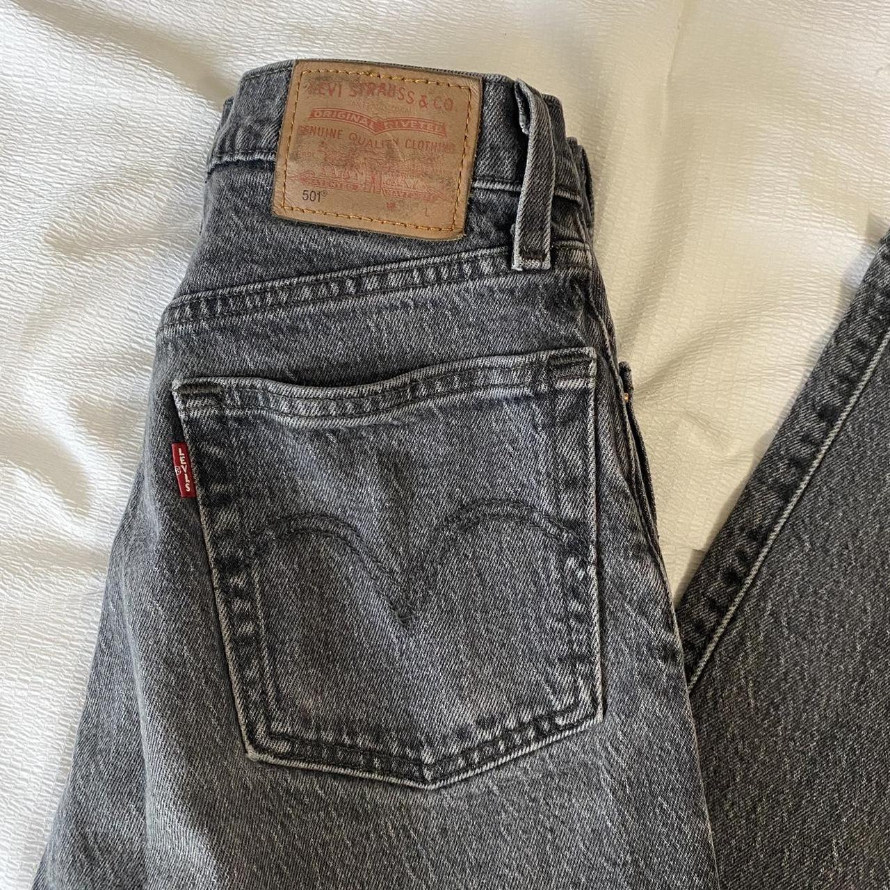 levi’s black stone wash wedgie straight jeans ... - Depop