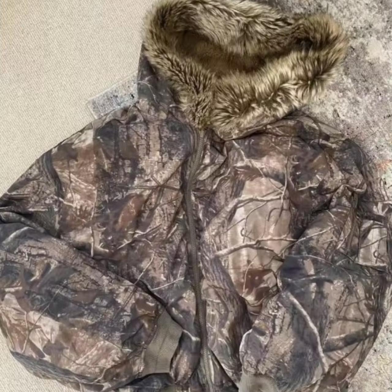 Camo Fur Heavyweight Jacket - CARHARTT... | Depop