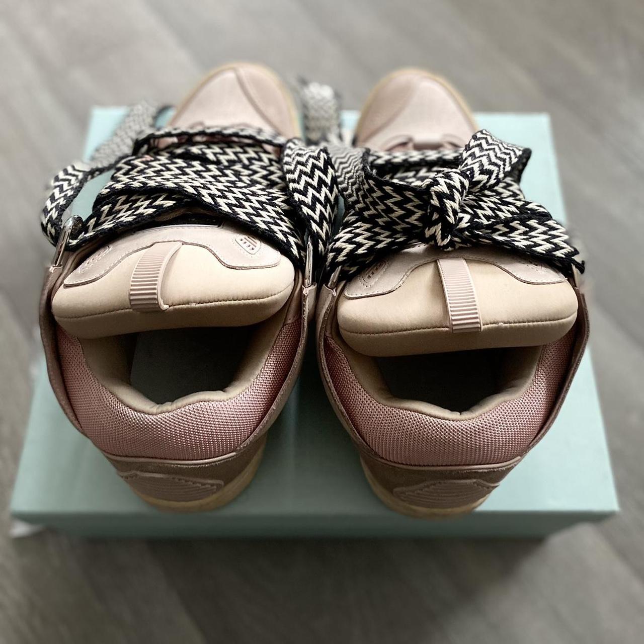 Lanvin Curb sneakers. Pale Pink 51. Size 10. Few... - Depop