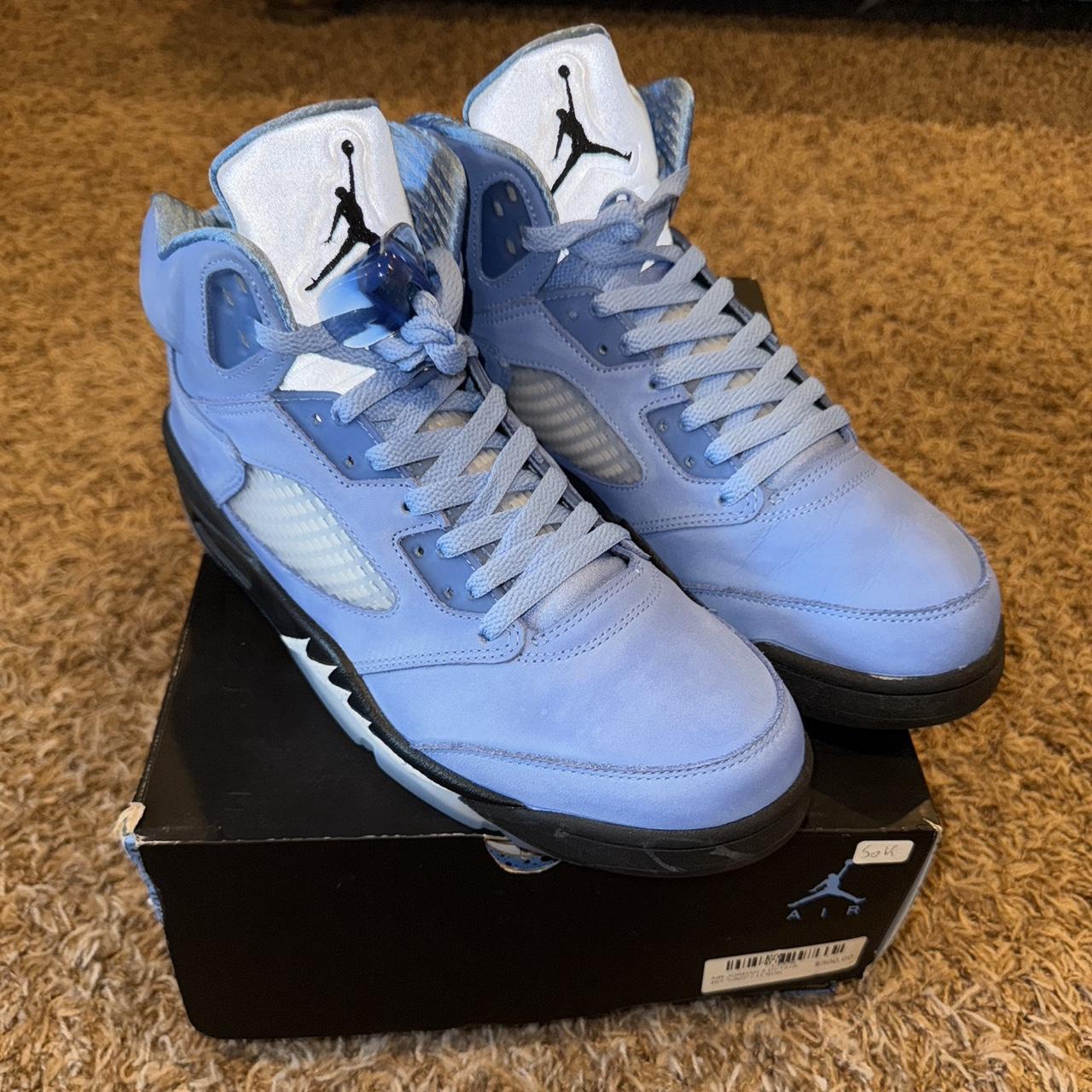 Authentic Air Jordan 5 Retro UNC blue colorway. | Depop