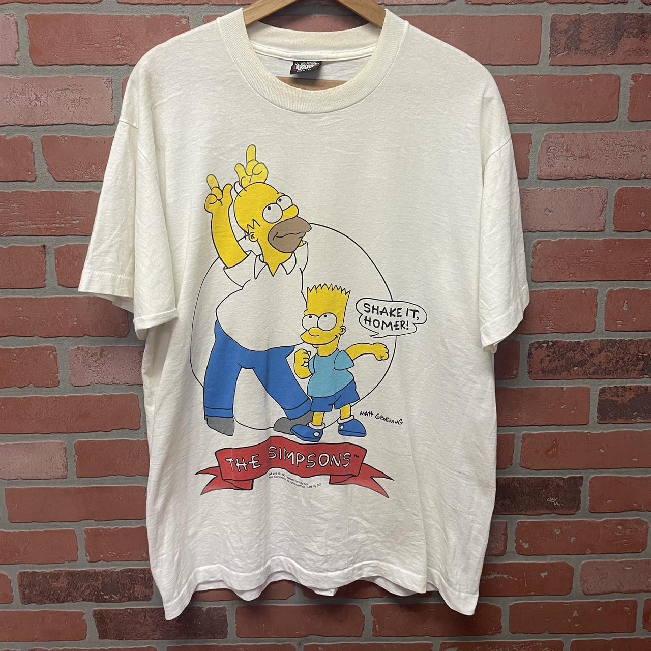 Vintage 1990 The Simpsons “Shake it Homer” single... | Depop
