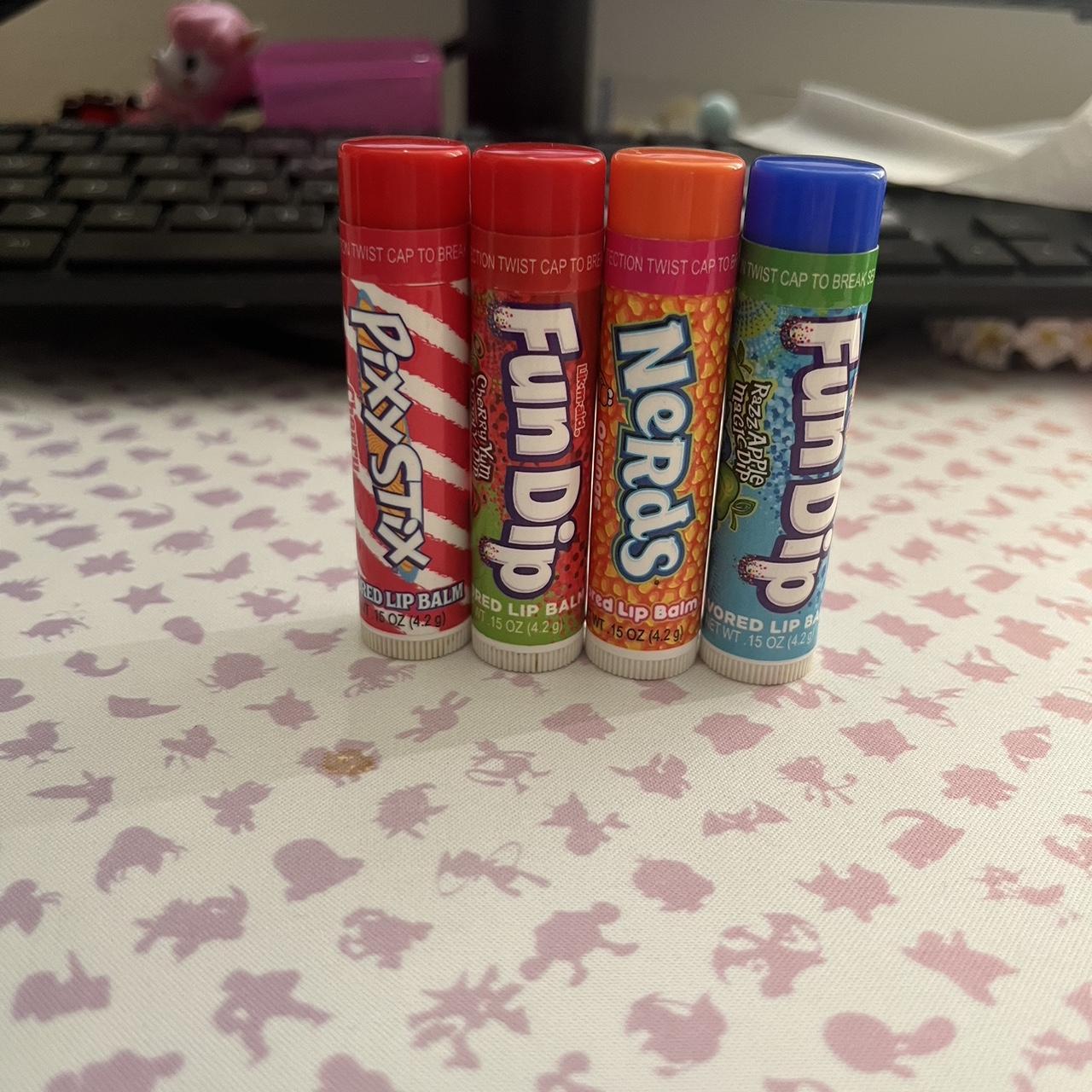 Candy chapstick bundle with 4 unopened scented flavors - Depop