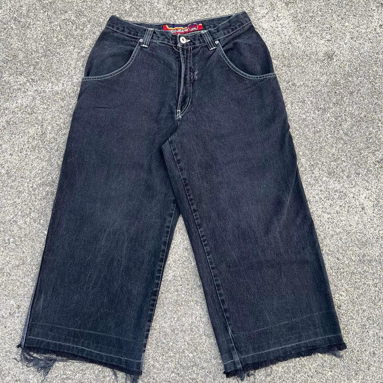 JNCO Men's Black Jeans Vintage 90’s JNCO JEANS Red... | Depop