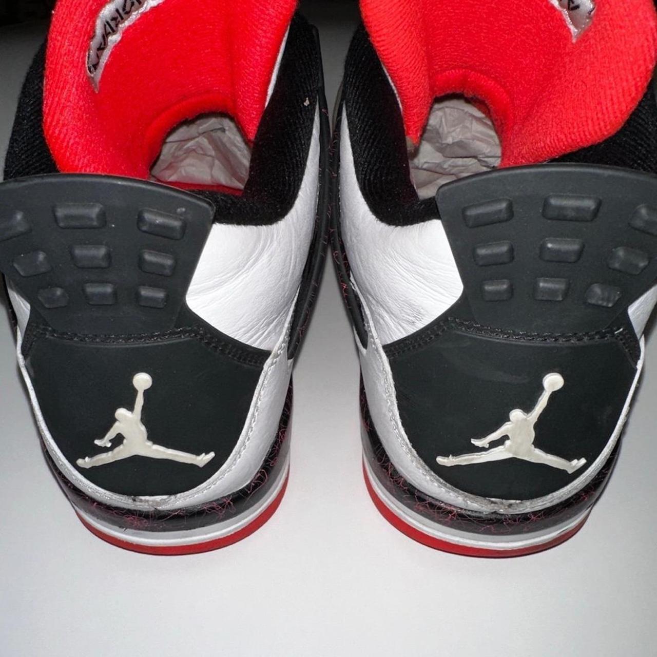 NIKE Air Jordan 4 Pale Citron Bright Crimson... | Depop