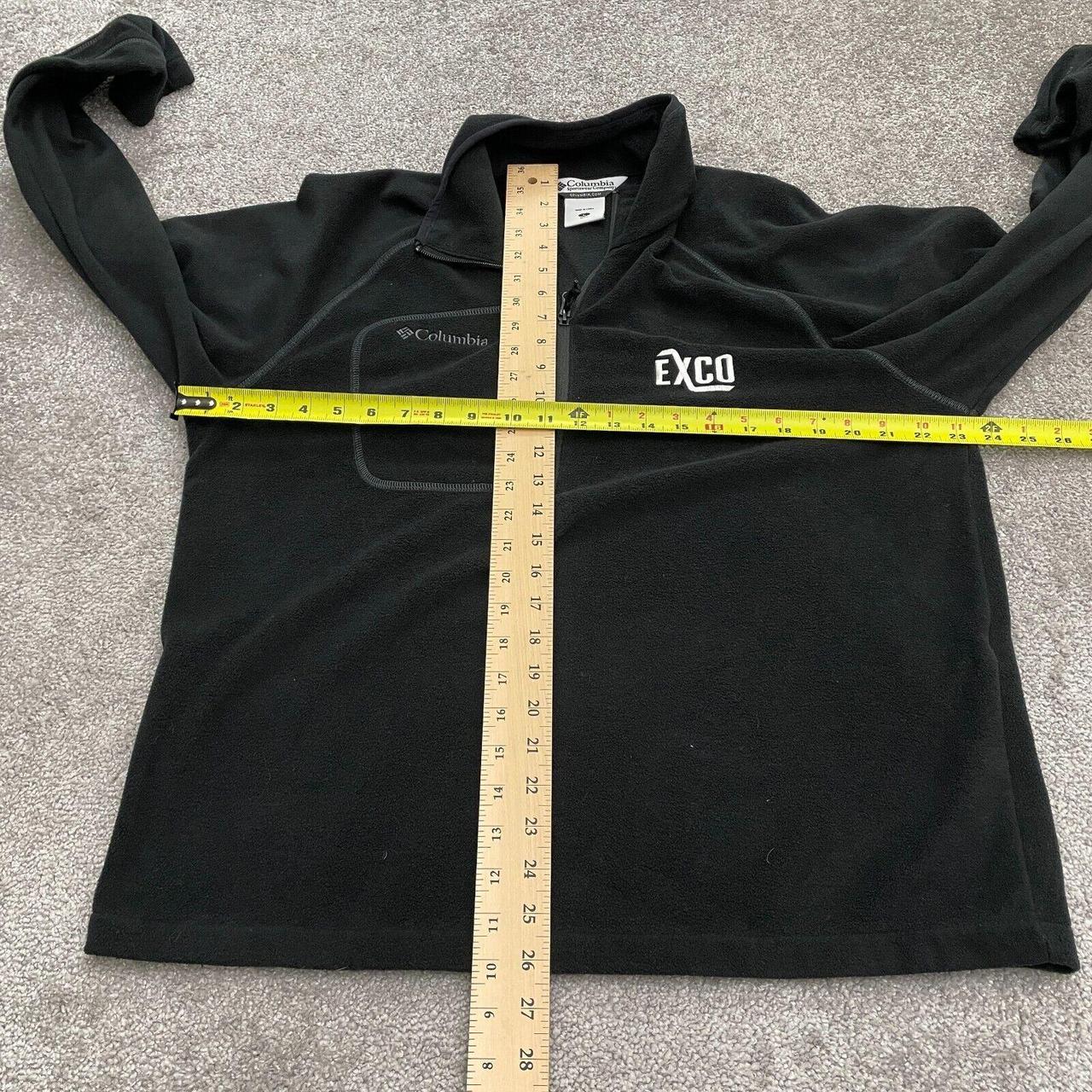 Columbia Exco Fleece Jacket Mens Large Black 1/4 Zip... | Depop