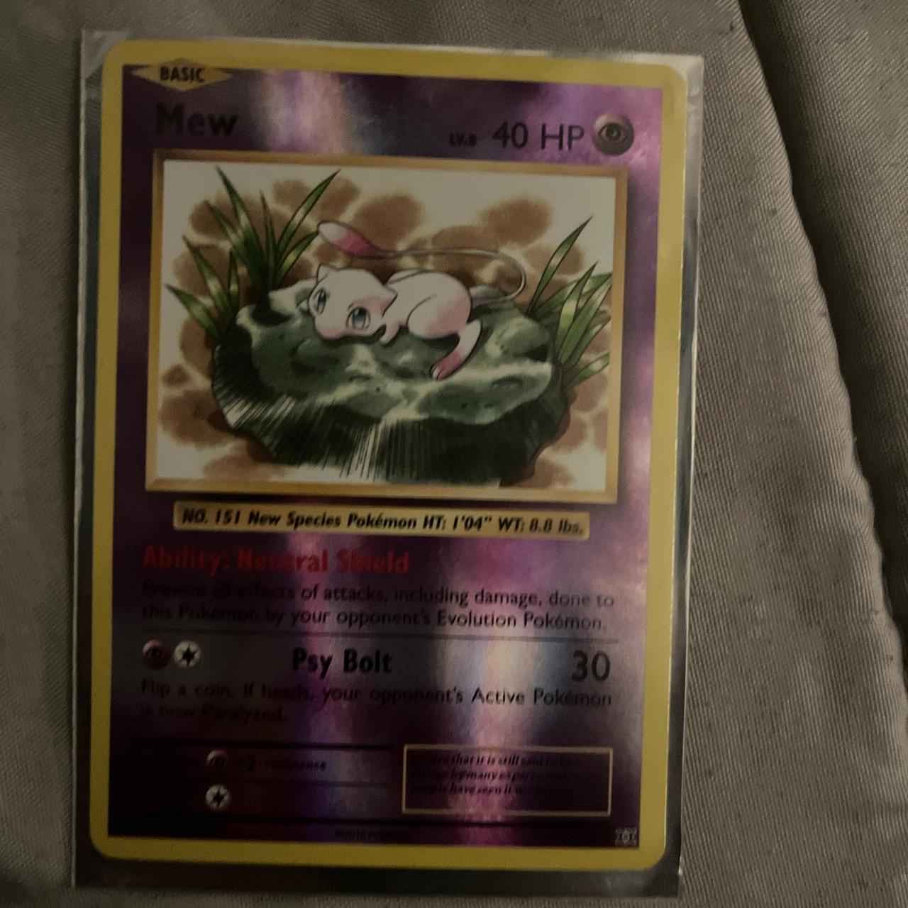 Rare limited edition mew card - Depop