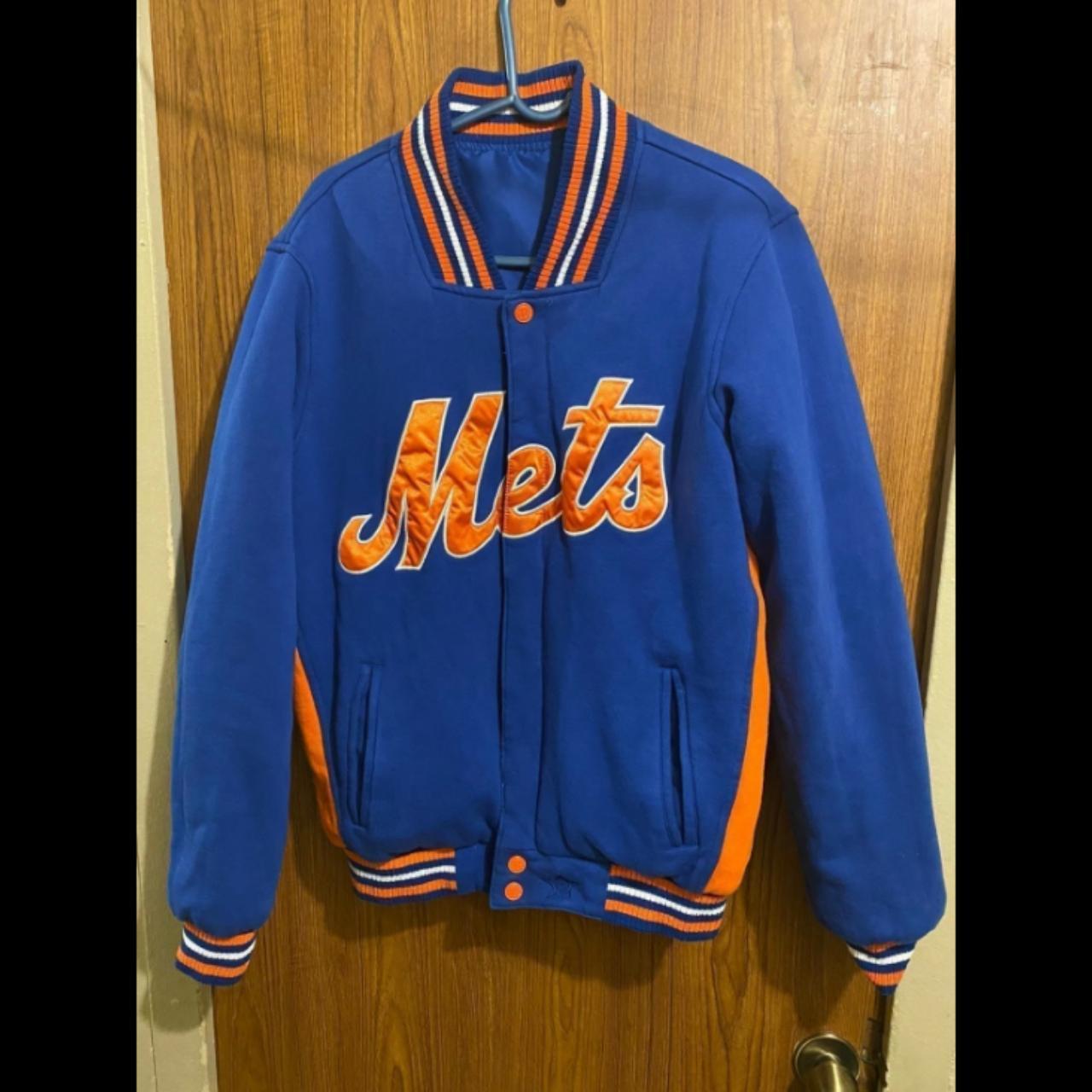 New York Mets Varsity jacket Reversible NY Mets... - Depop