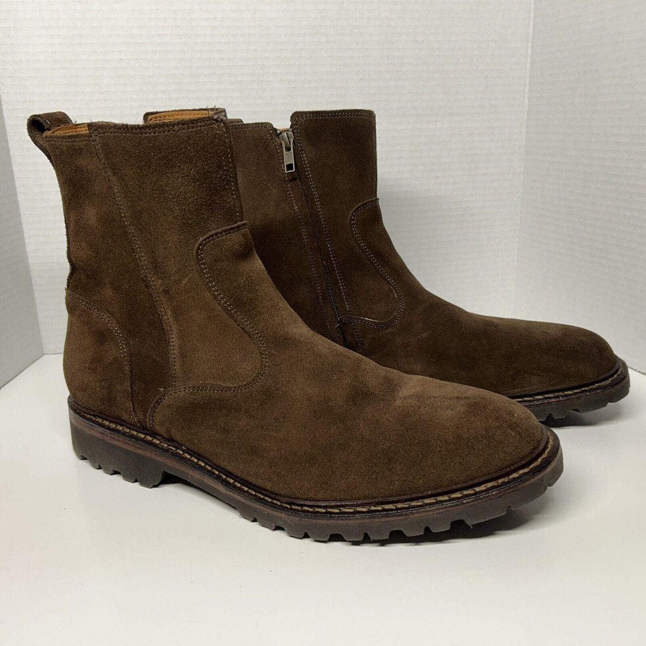 The Allen Edmonds Discovery Moto Boot is a stylish... | Depop