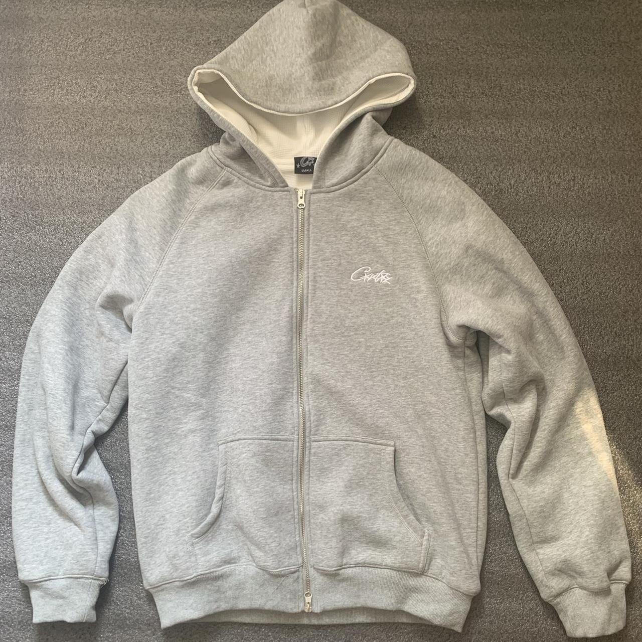 Grey Corteiz hmp double zip up can’t get anymore... | Depop