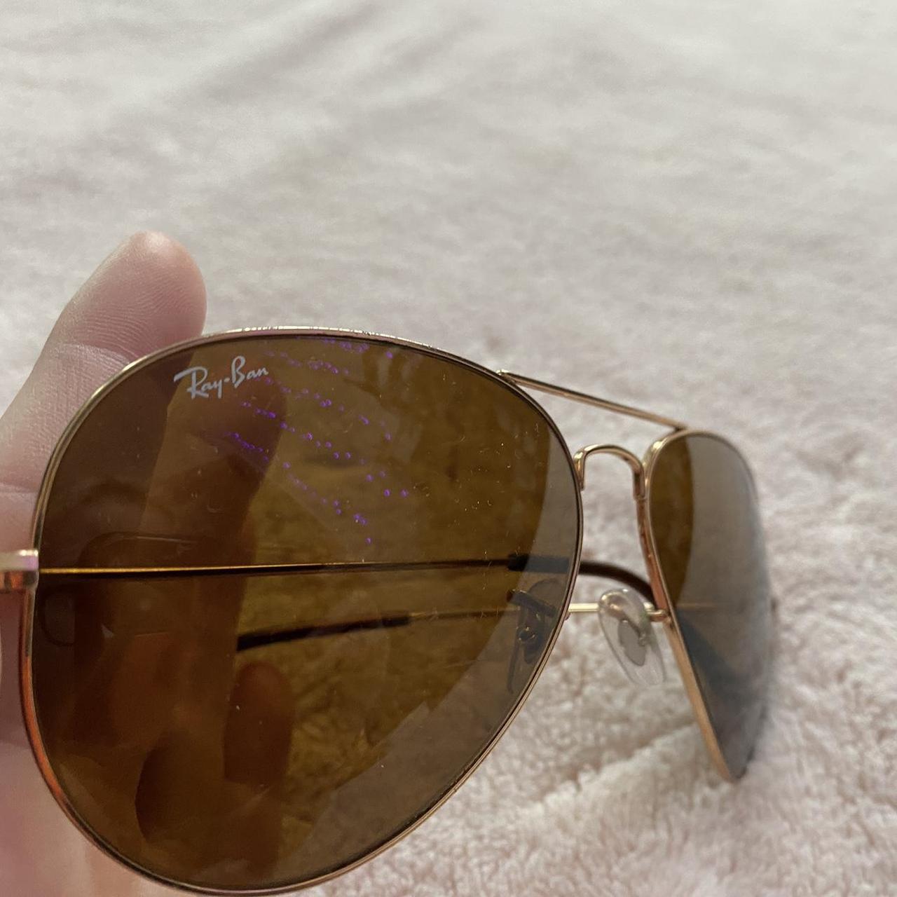 Ray ban sunnies. Some scratches on the lenses shown... - Depop