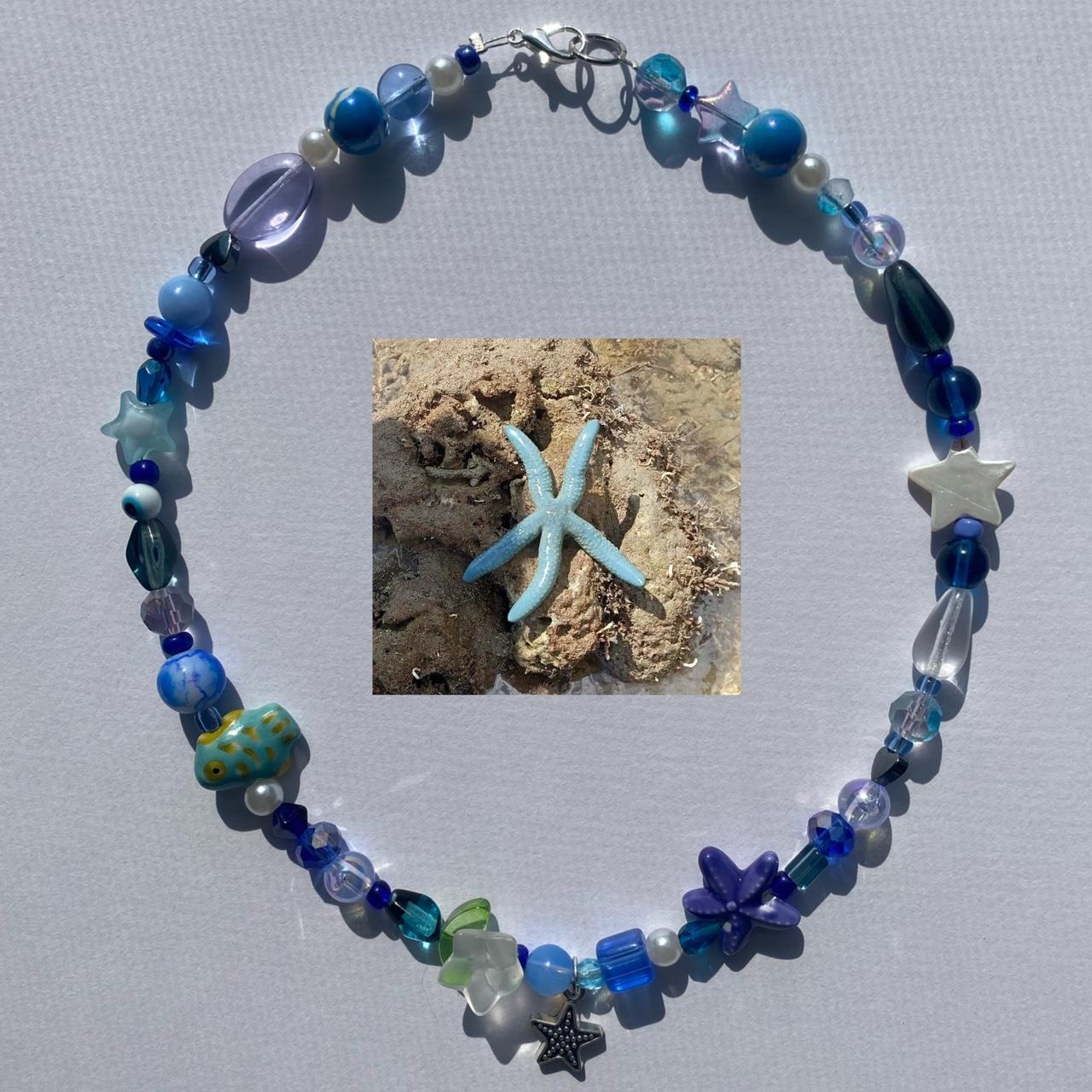 handmade starfish themed necklace ☆ dm with any... - Depop