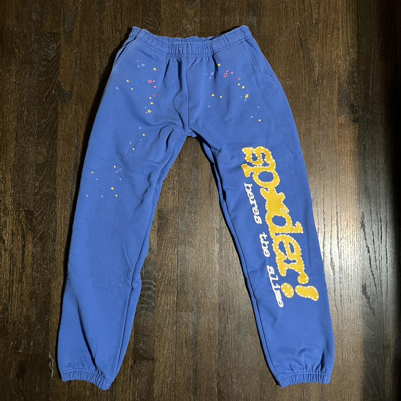 Blue Sp5der Joggers🕷️🕸️ - BRAND NEW & AUTHENTIC‼️ -... - Depop