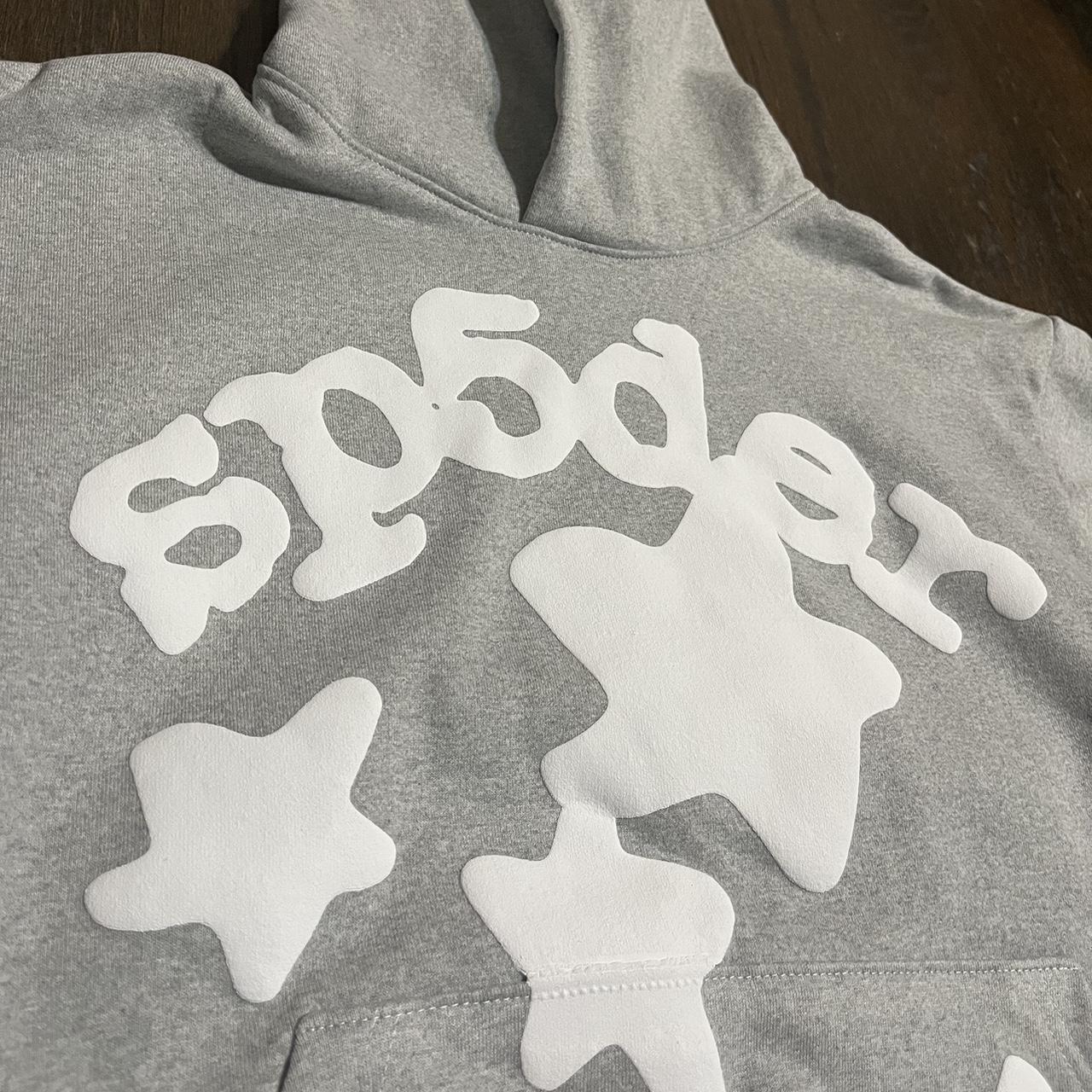 Grey Sp5der Hoodie🕷️🕸️ - BRAND NEW & AUTHENTIC‼️ - Size... - Depop