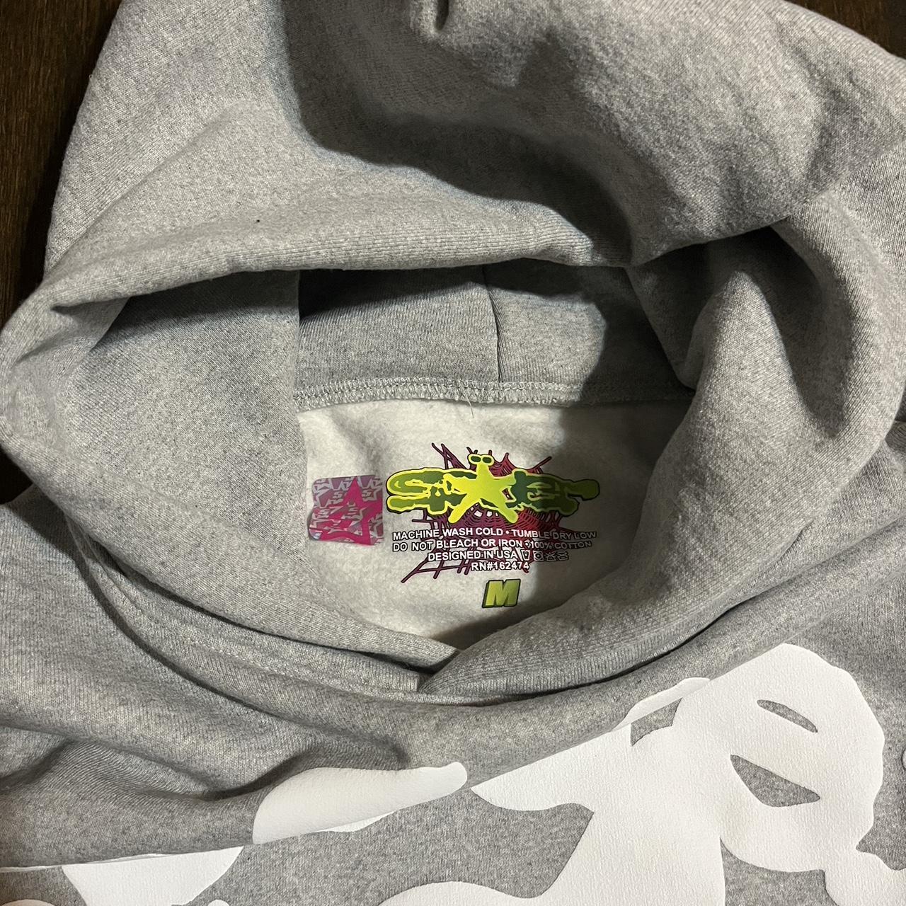 Grey Sp5der Hoodie🕷️🕸️ - BRAND NEW & AUTHENTIC‼️ - Size... - Depop