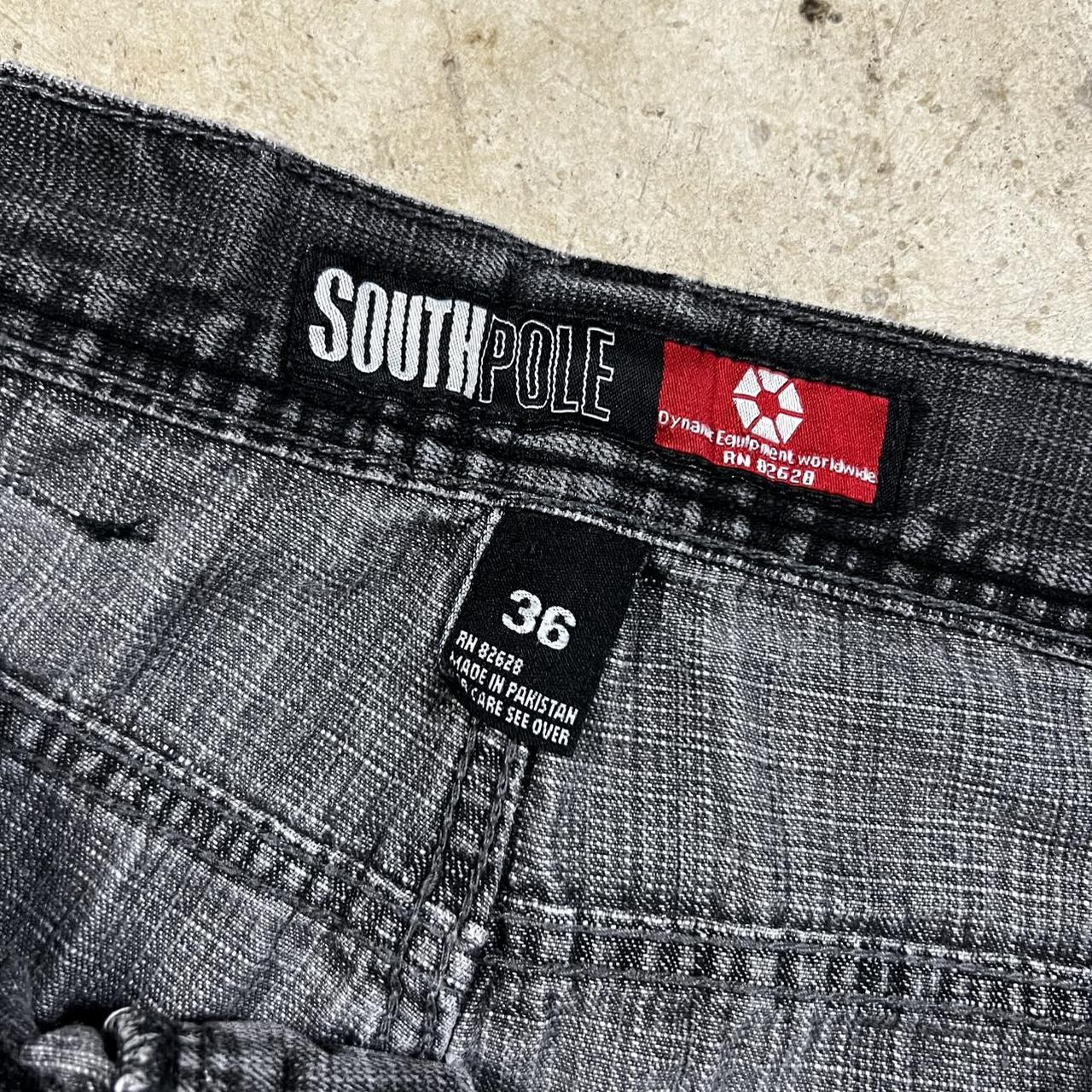 INSANE RARE Vintage Y2K Baggy Southpole Red Tab Grey... | Depop