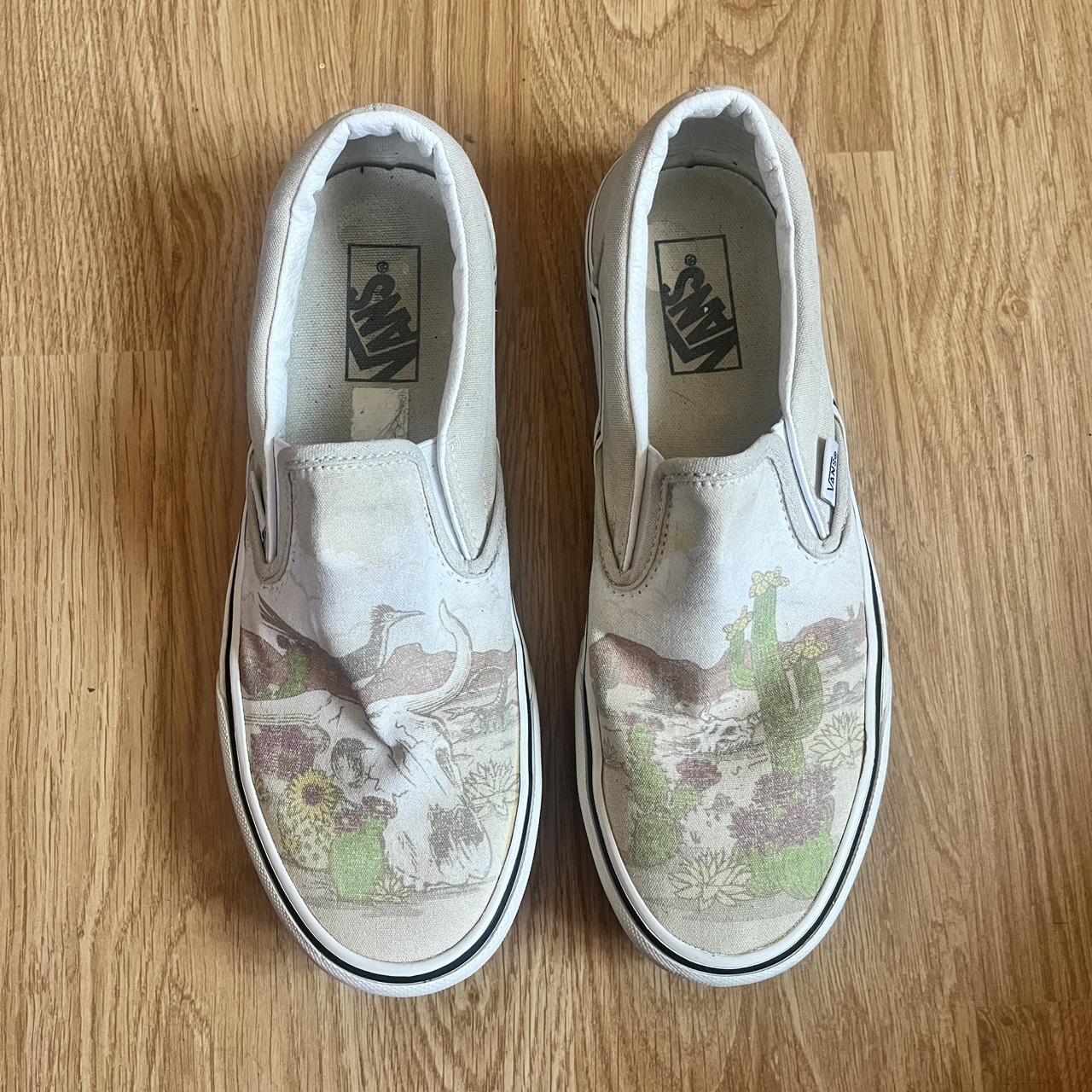 women's 10.5 western desert vans slip on skate... | Depop