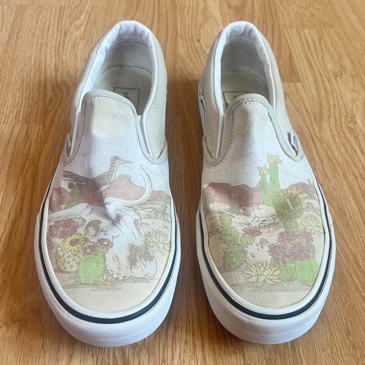 women's 10.5 western desert vans slip on skate... | Depop