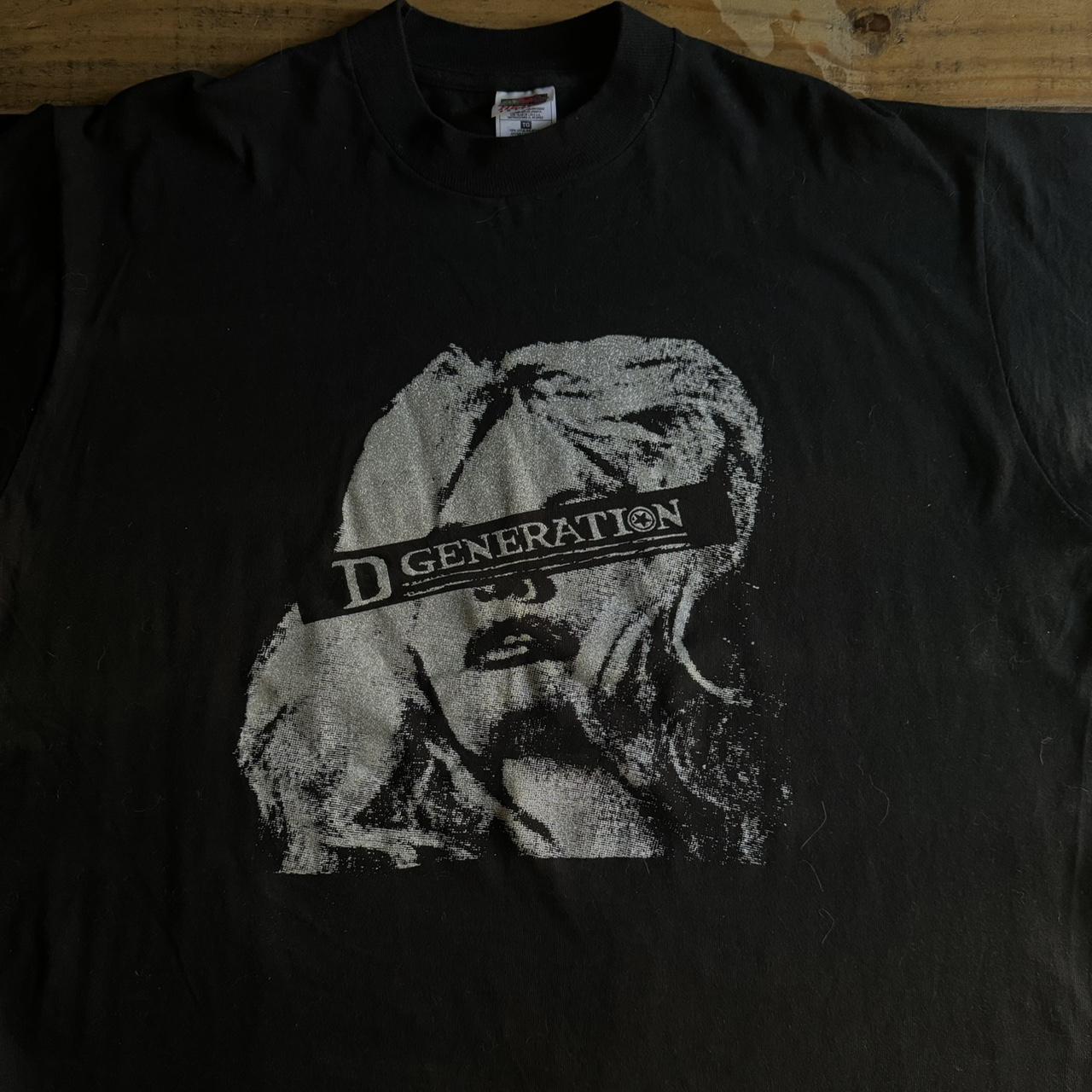 Generation X black and white band tee... - Depop