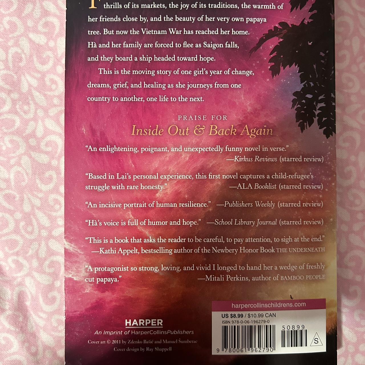 Inside Out and Back Again book by Thanhha Lai,... - Depop