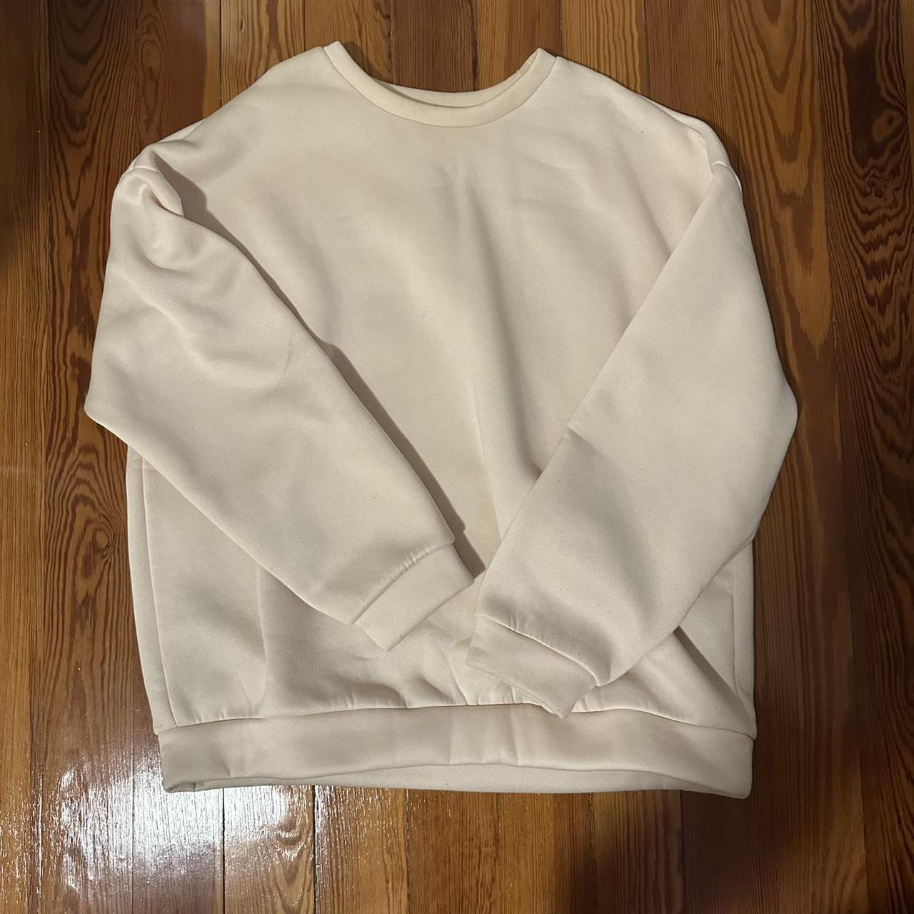 SHEIN Cream / Apricot Brooklyn Graphic Large... - Depop