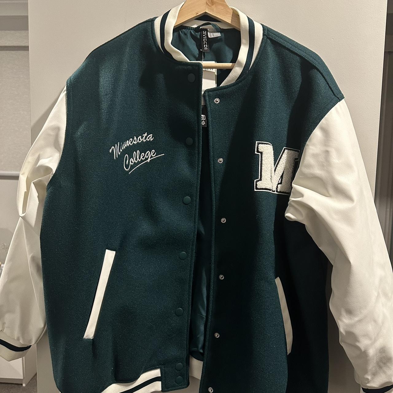 medium H&M varsity jacket , rrp $90 , brand new ,... - Depop