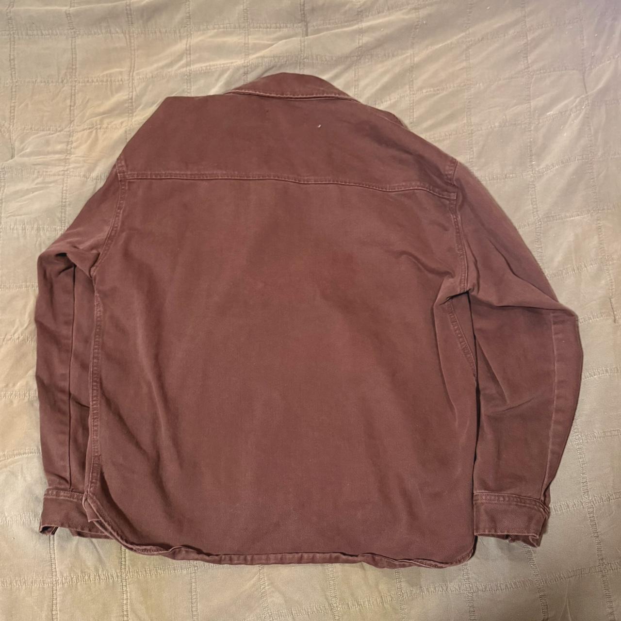 Large brown jacket. Thick button up. | Depop