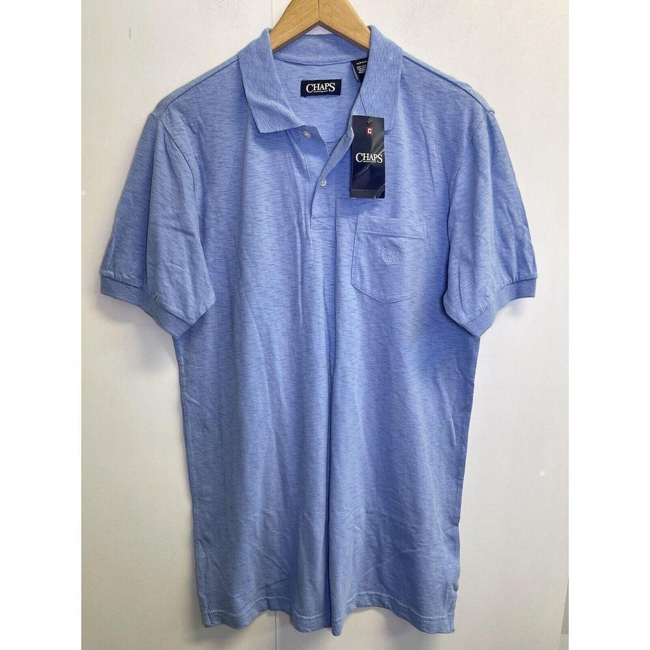 NEW Chaps Blue Polo Shirt Men's Size S Collared... | Depop