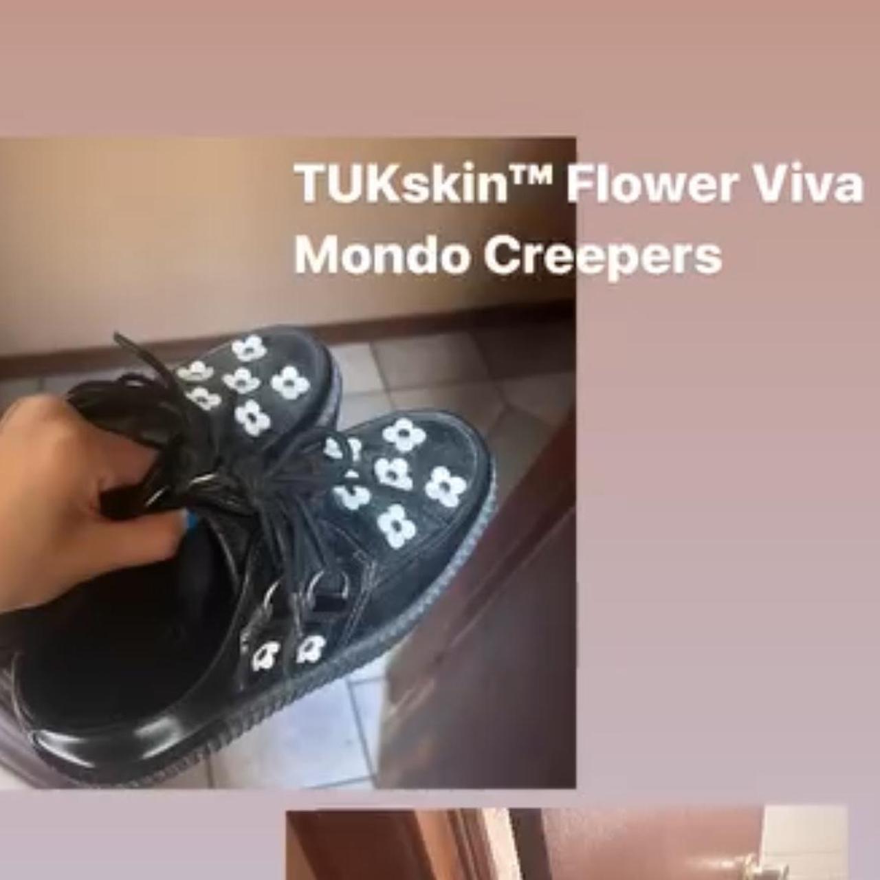 TUKskin™ Flower Viva Mondo Creepers only used them 2... | Depop