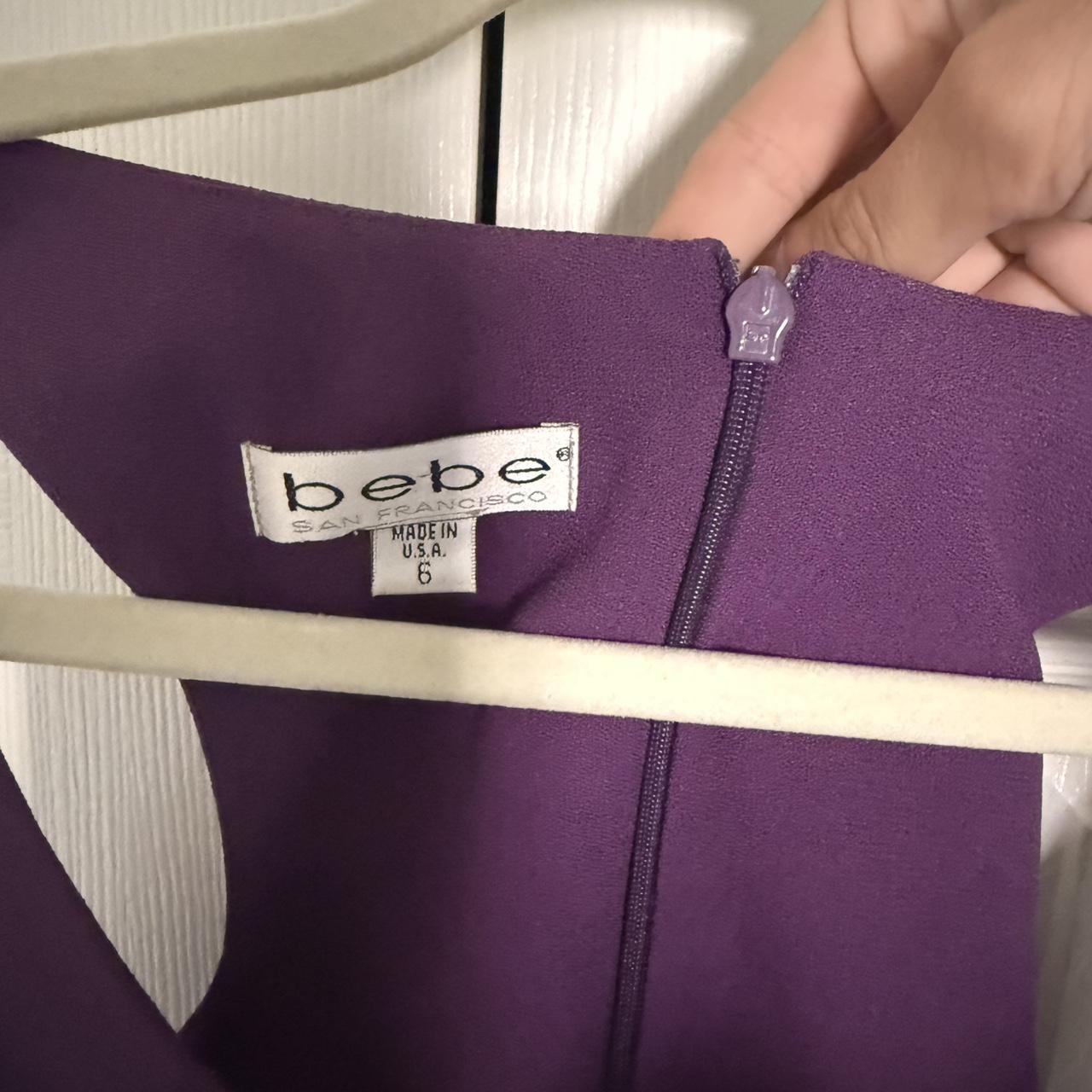 Purple Bebe mini dress purple, mini dress, bebe... | Depop