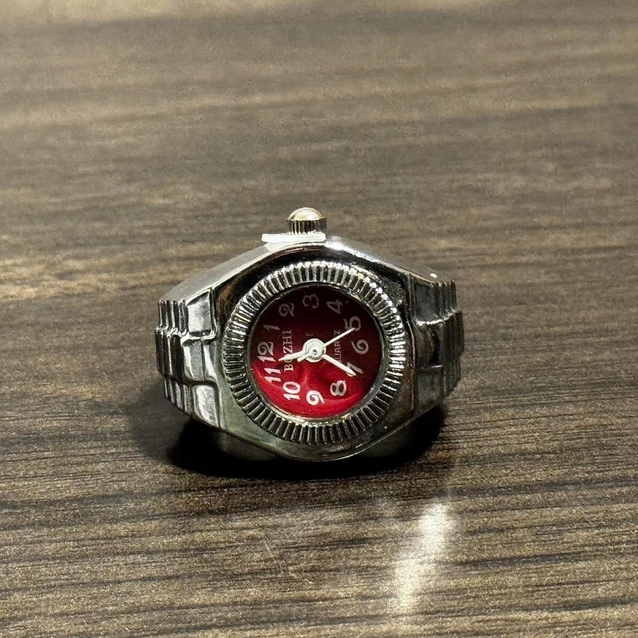 red watch stretch ring, fully adjustable to fit all... - Depop