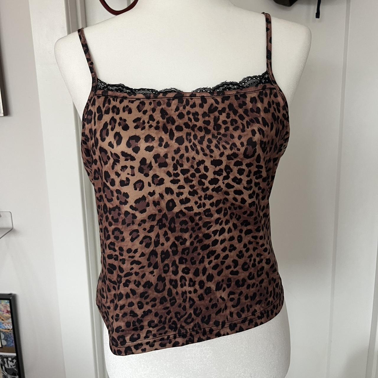- animal print cami - worn few times - fits size... | Depop