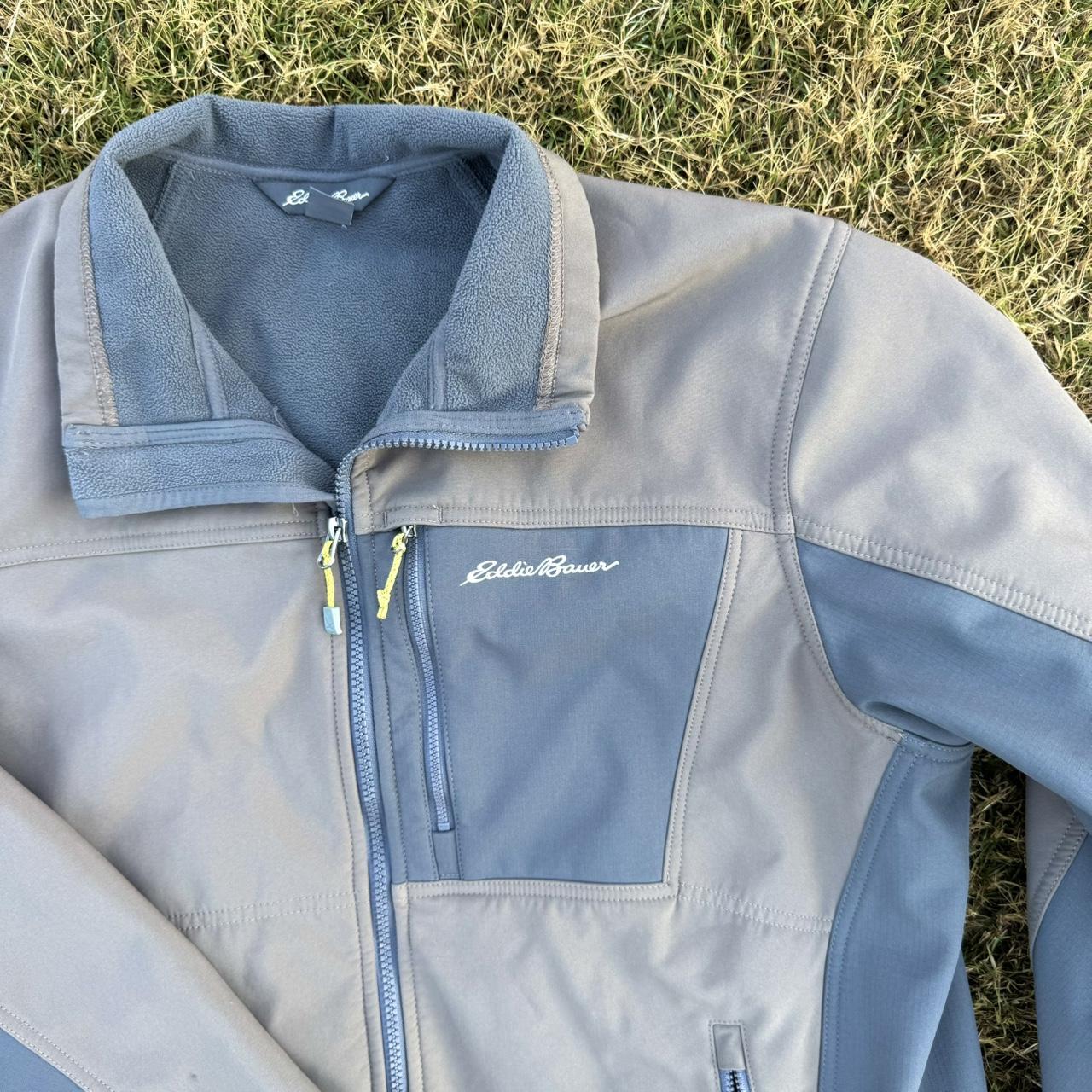 Eddie Bauer Windfoil soft shell jacket Full zip with... - Depop