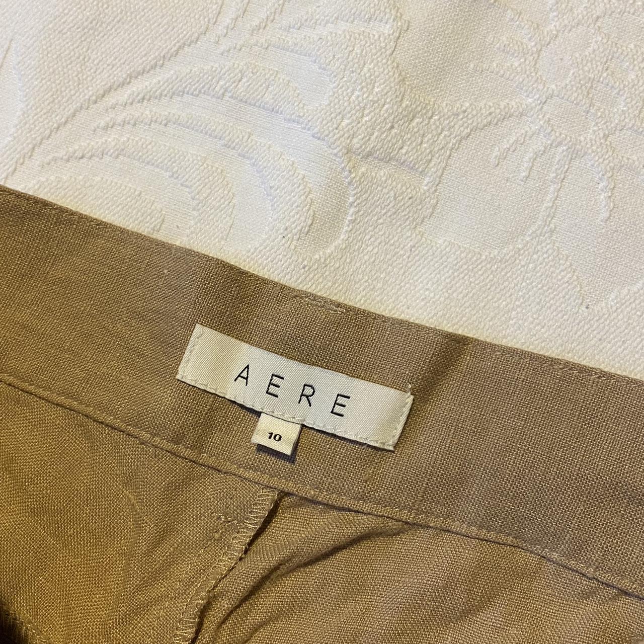 Aere Tan Linen Plants Size 10 - Womens 100%... - Depop