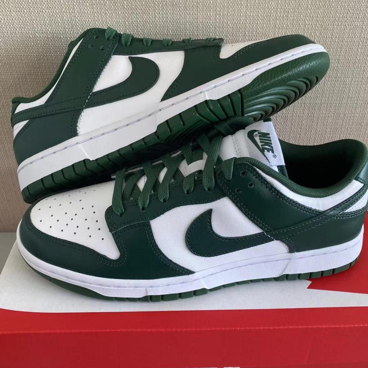 Nike Dunk Low Retro Michigan Spartans Green Men's 12... - Depop