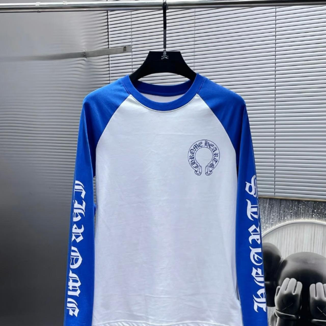 chrome hearts long sleeve worn once in great... - Depop