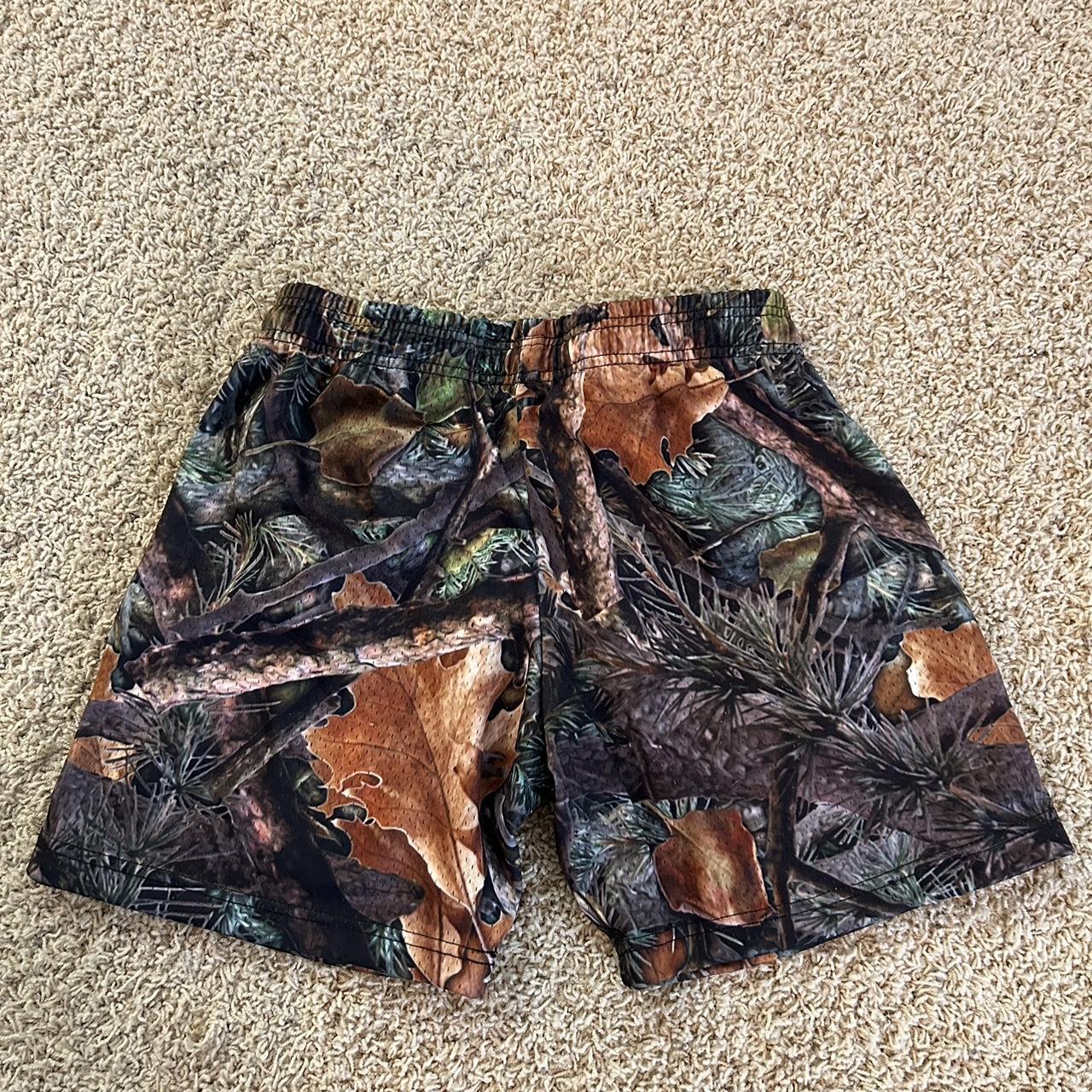 Camo mesh shorts Azva Small Never worn - Depop