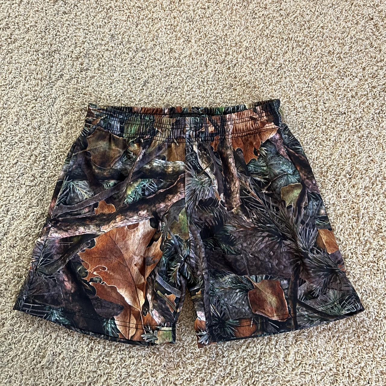 Camo mesh shorts Azva Small Never worn - Depop