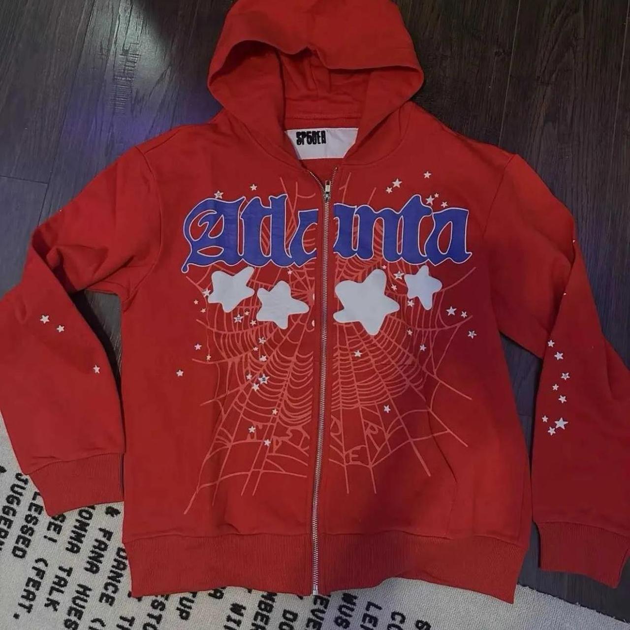Sp5der worldwide Atlanta zip up hoodie | Depop
