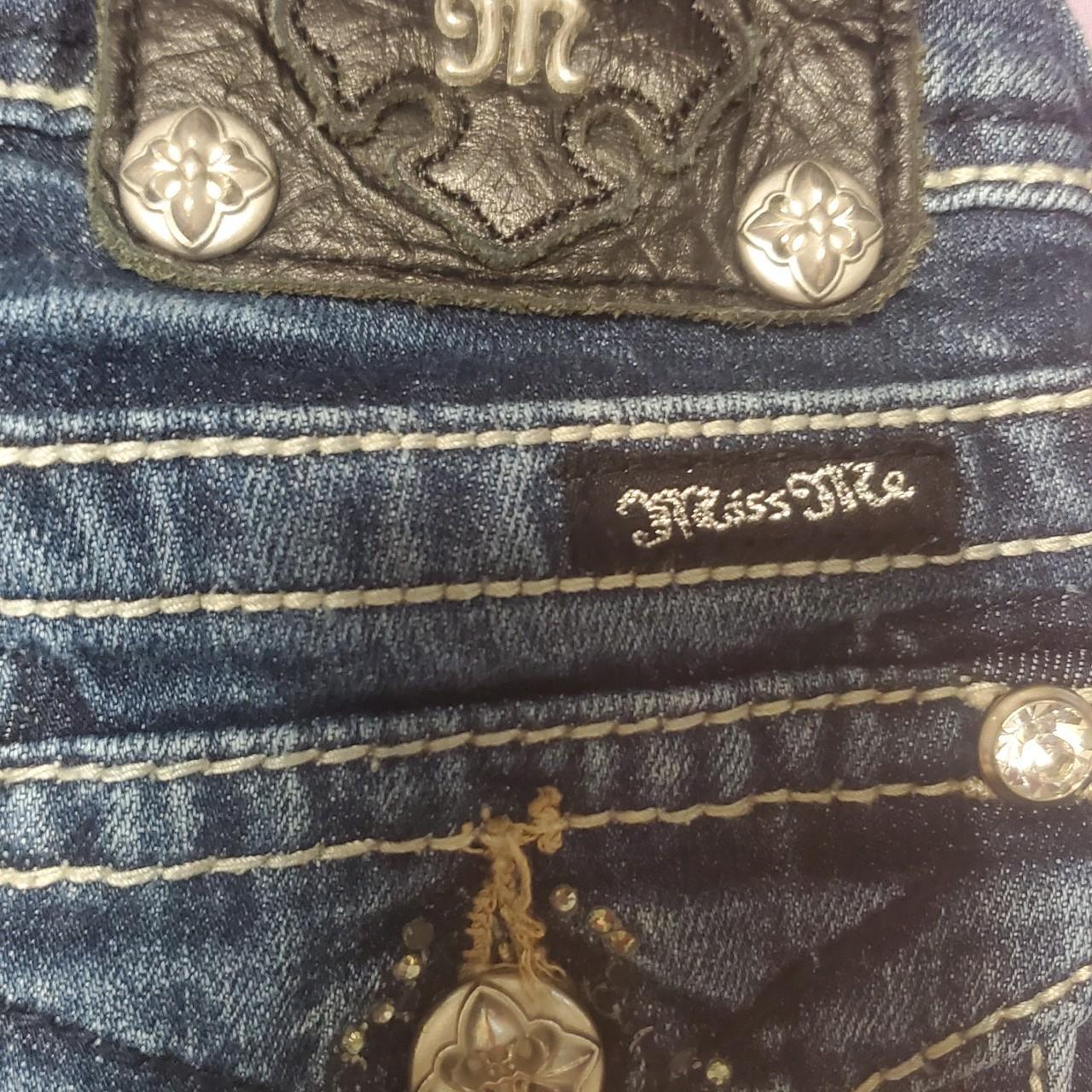 Miss Me Jean's size 8 - kids - dark wash #missme... - Depop