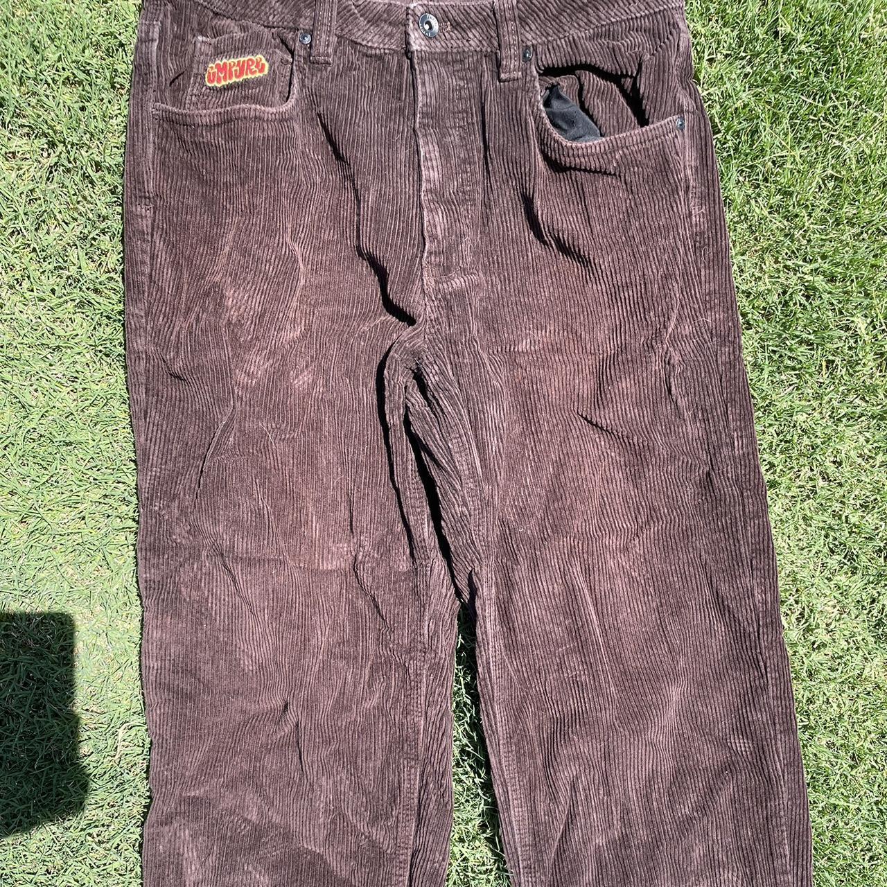 Brown corduroy Empyre pants Size 32 Small rip at the... - Depop