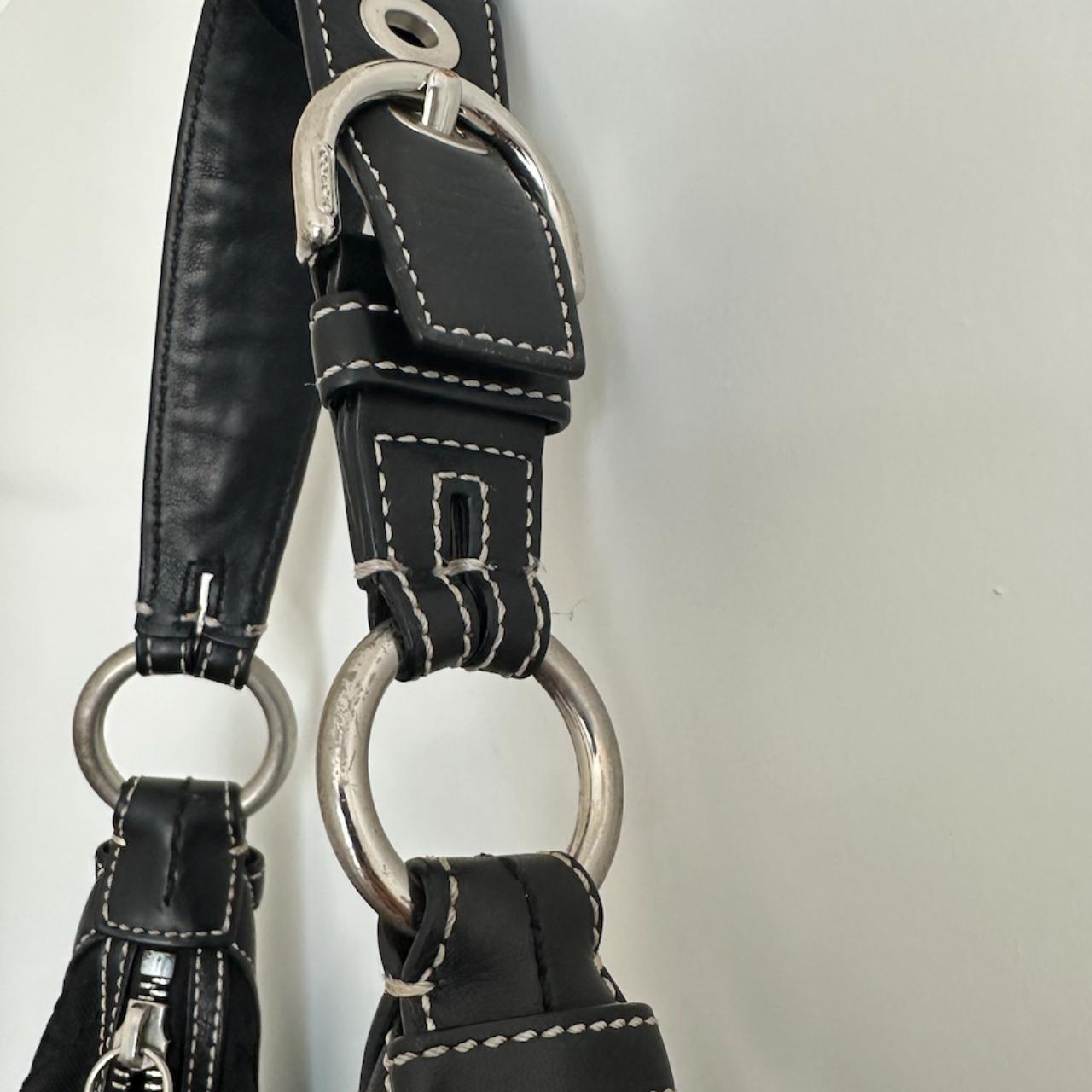 Signature Black Coach Mini Shoulder Bag. 11 X 7 #10073 - Depop