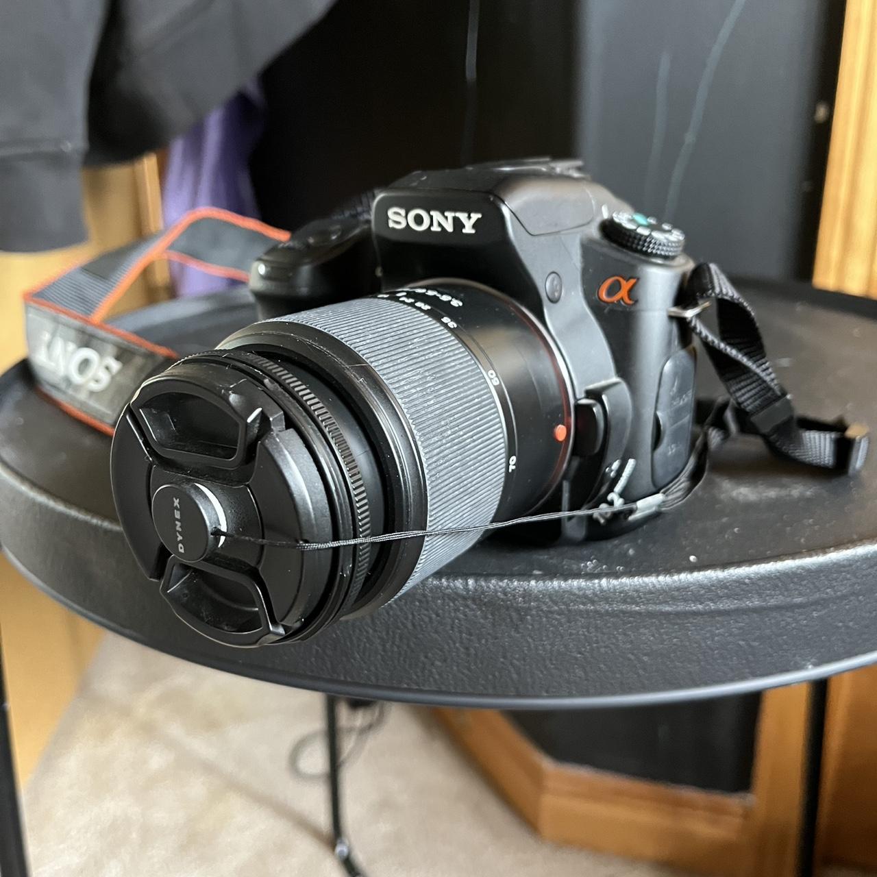 Sony a200 camera with lens, battery, and memory... | Depop